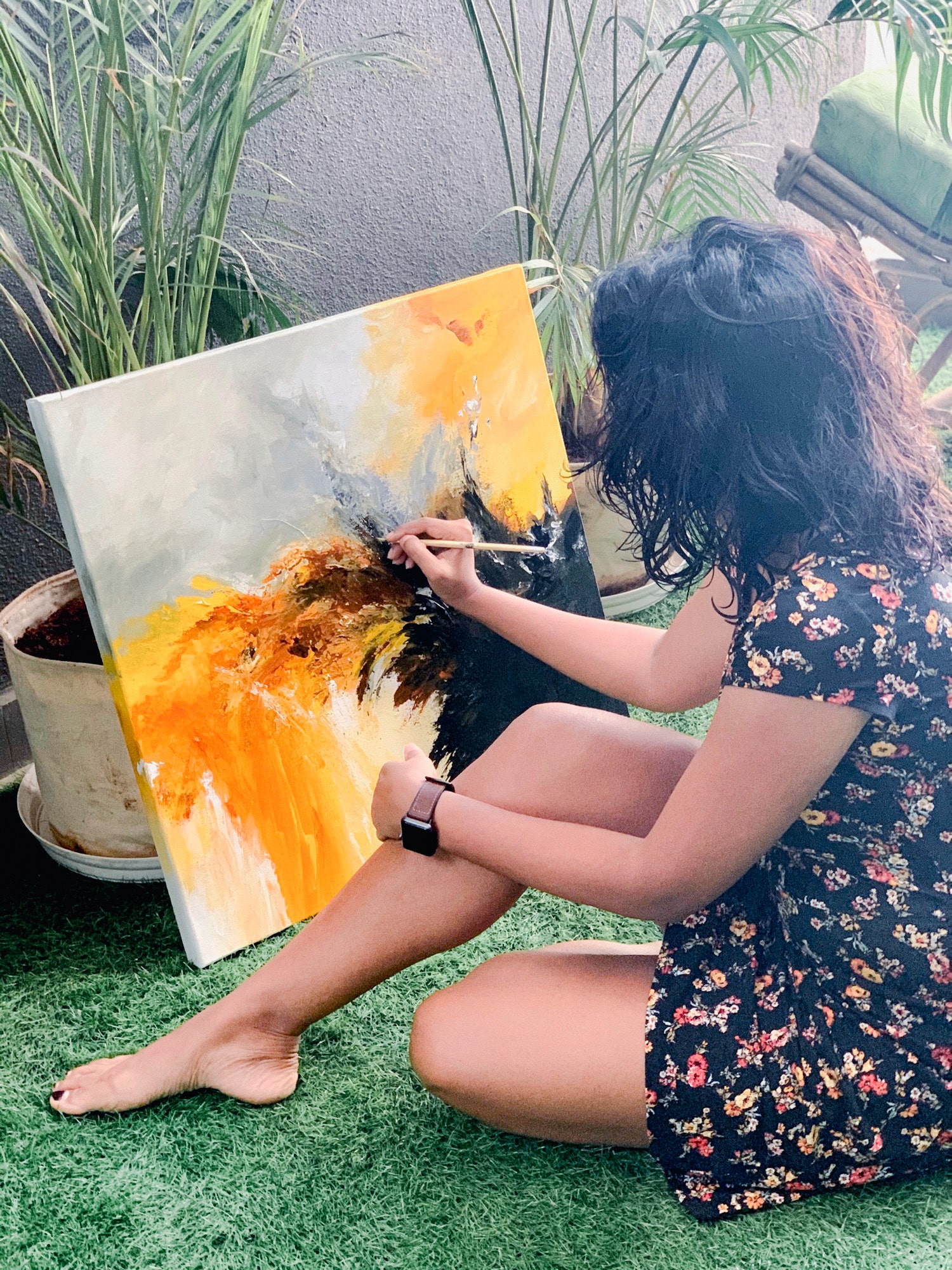21 Commonly Asked Questions by acrylic Painting Beginners - Debasree ...