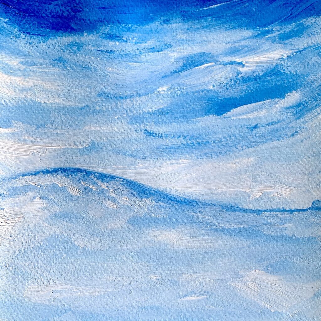 Winter Snowfall Scenery Painting - Easy Winter Painting Ideas For Beginners