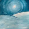 Winter Night Landscape Painting With Acrylics - Step By Step Tutorial