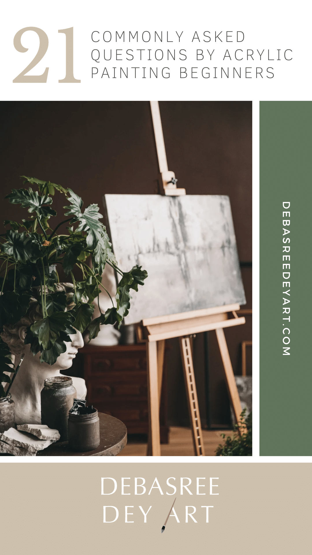 21 Commonly Asked Questions by acrylic Painting Beginners - Debasree ...