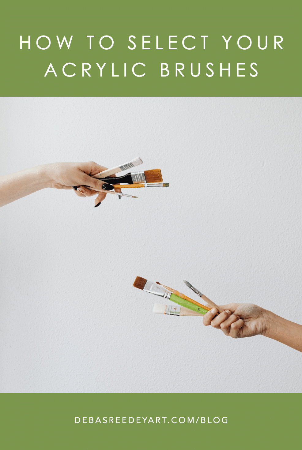 How to select your acrylic brushes? 8 Points to consider. - Debasree ...