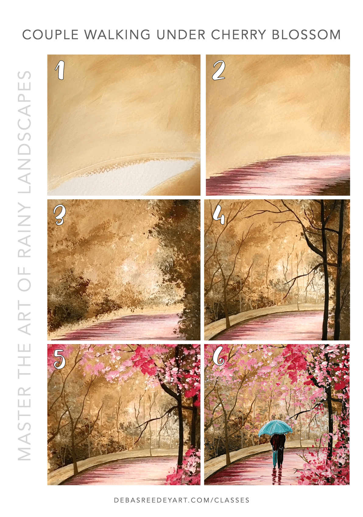 Master the art of rainy landscapes with acrylics - Online Class ...