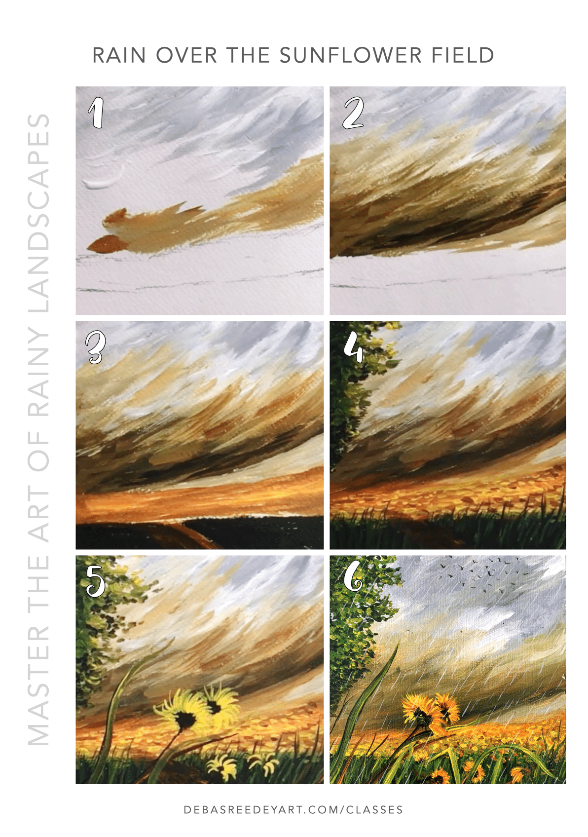 Master the art of rainy landscapes with acrylics - Online Class ...