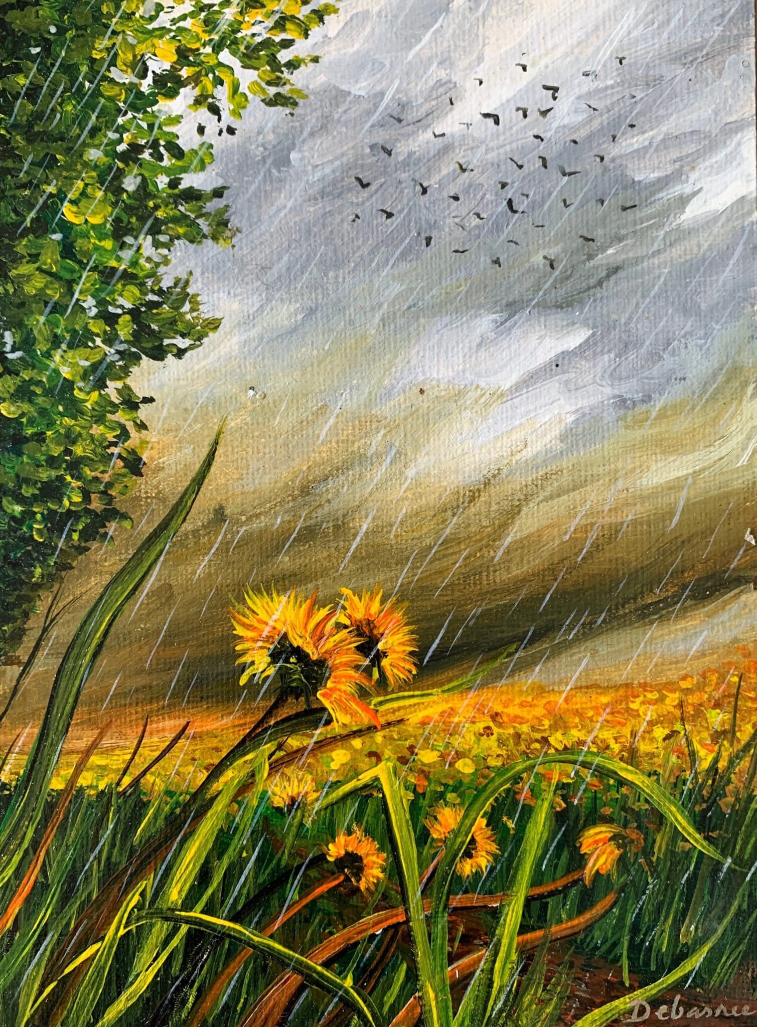 Master the art of rainy landscapes with acrylics - Online Class ...