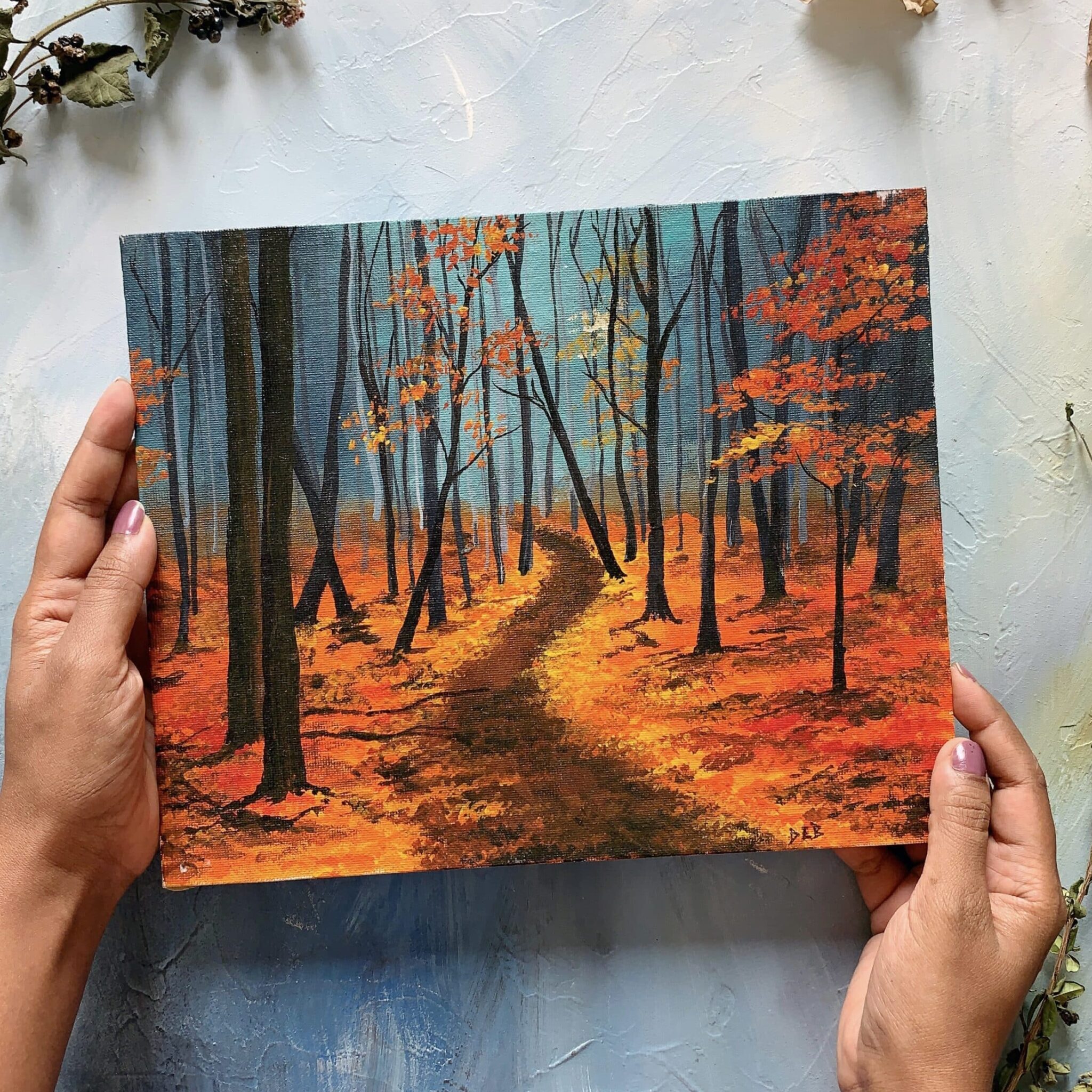 15 Days of Autumn Trees & Landscapes - Debasree Dey Art