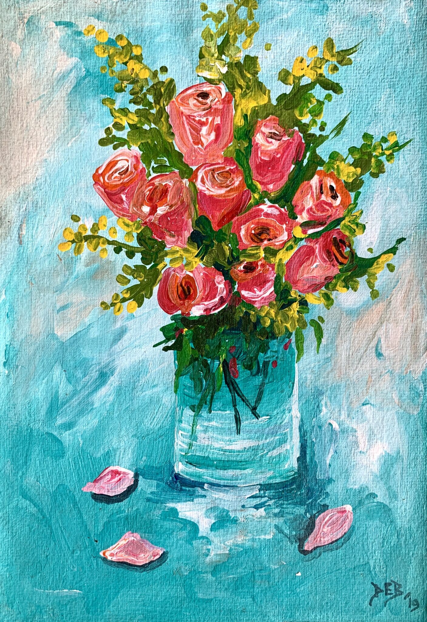 Gallery - Flower paintings - Debasree Dey Art