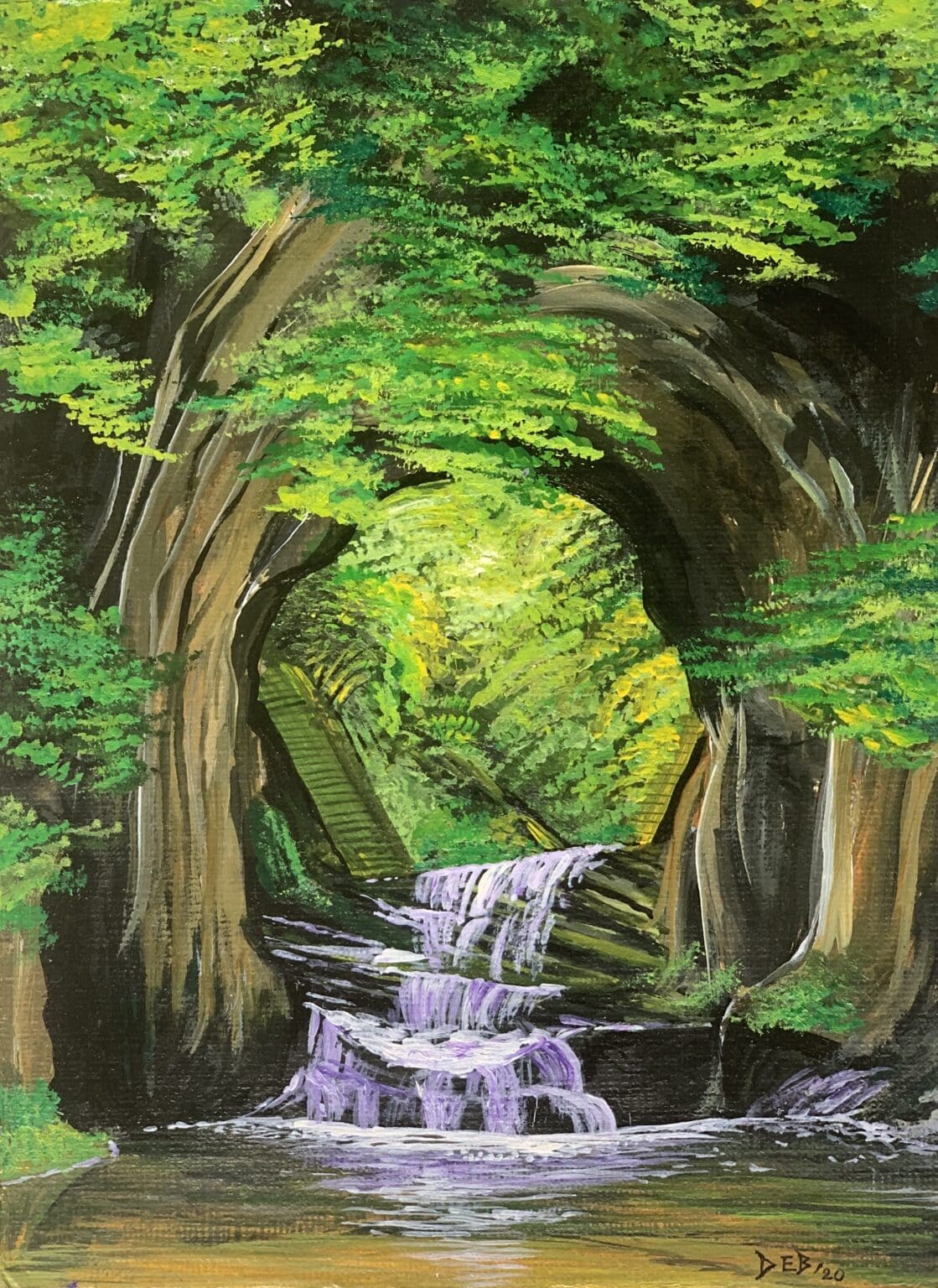 Gallery - Waterfall paintings - Debasree Dey Art