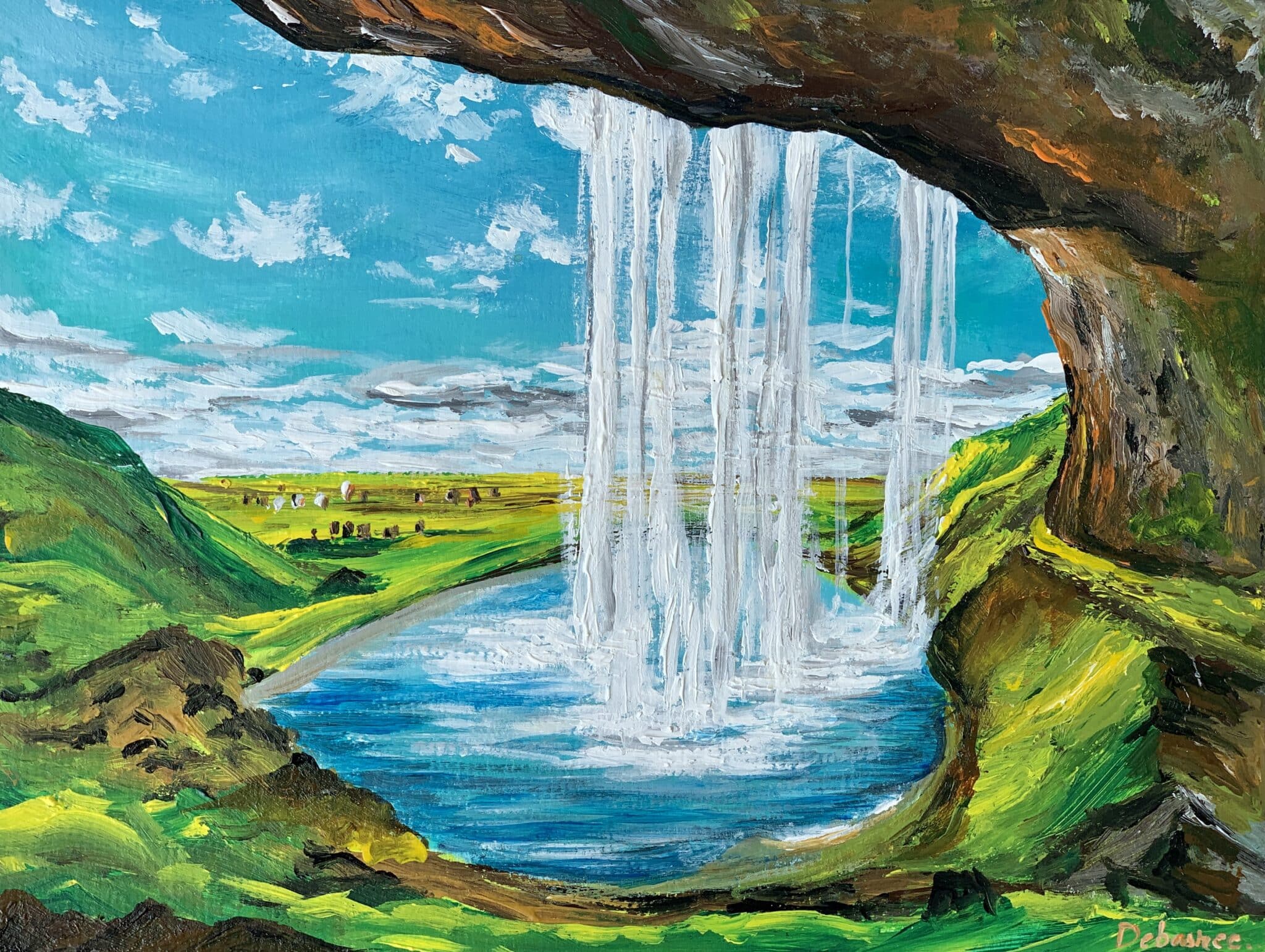 Gallery - Waterfall paintings - Debasree Dey Art