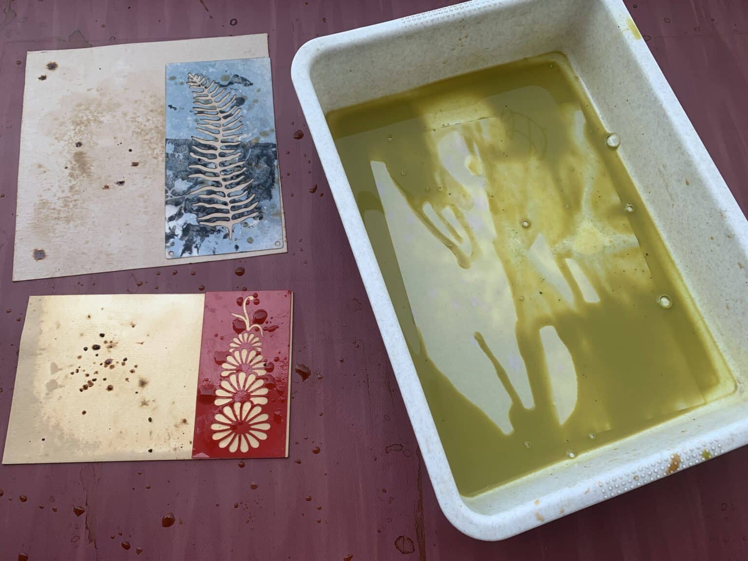 Coffee Dyeing Basics for Mixed Media: 3 Simple Techniques - Debasree ...