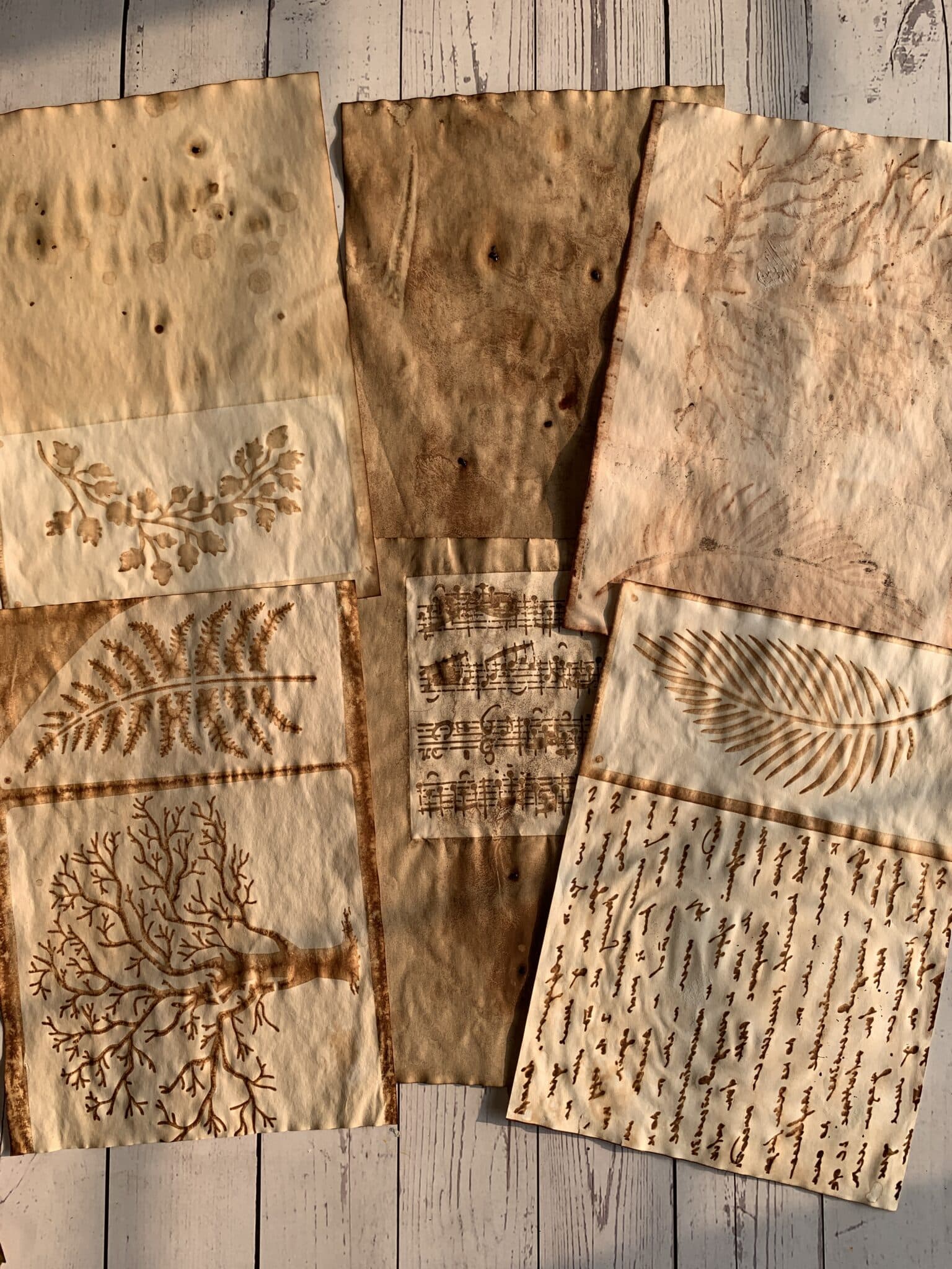 Coffee Dyeing Basics for Mixed Media: 3 Simple Techniques - Debasree ...