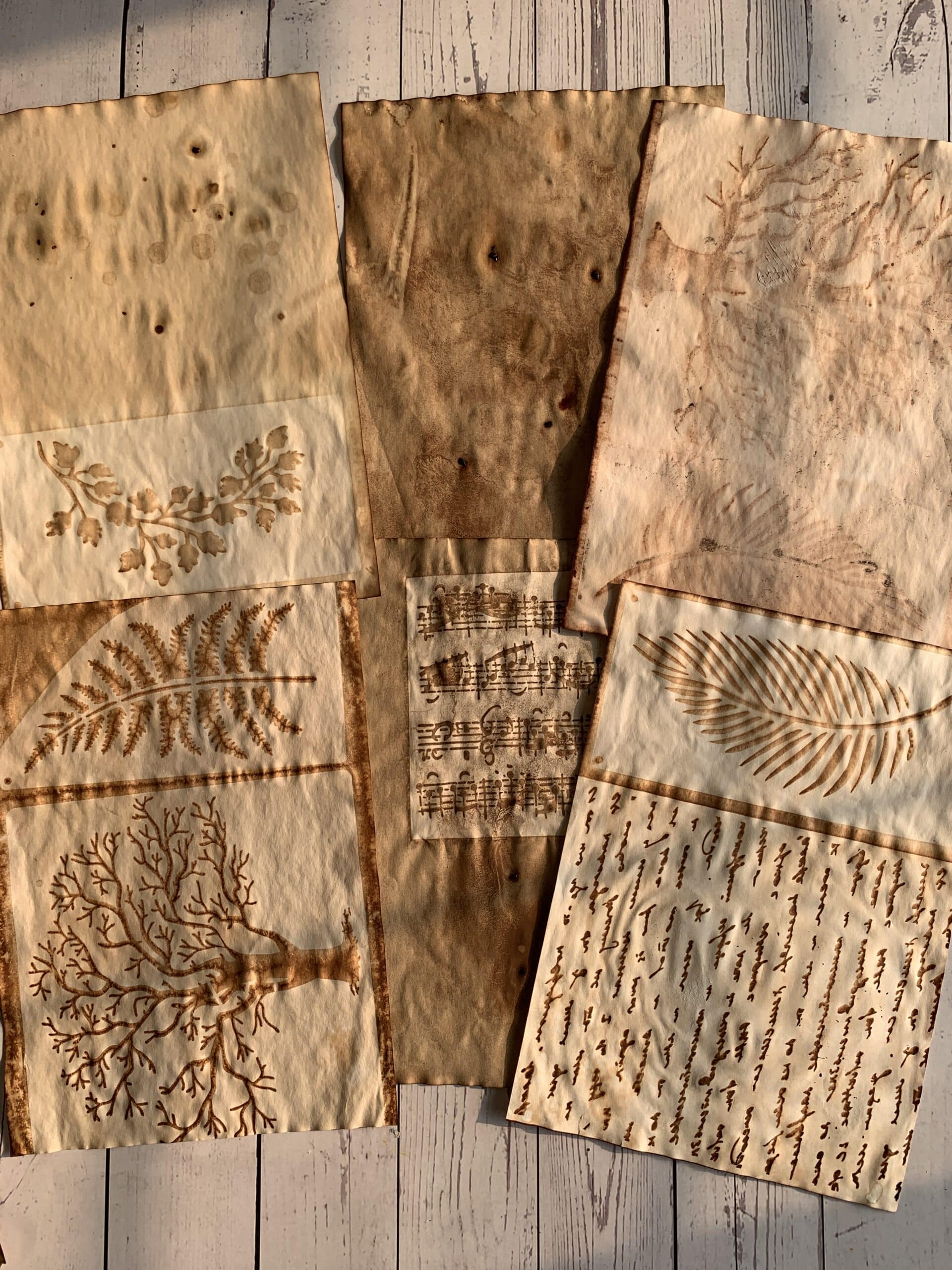 Coffee Dyeing Basics for Mixed Media: 3 Simple Techniques - Debasree ...