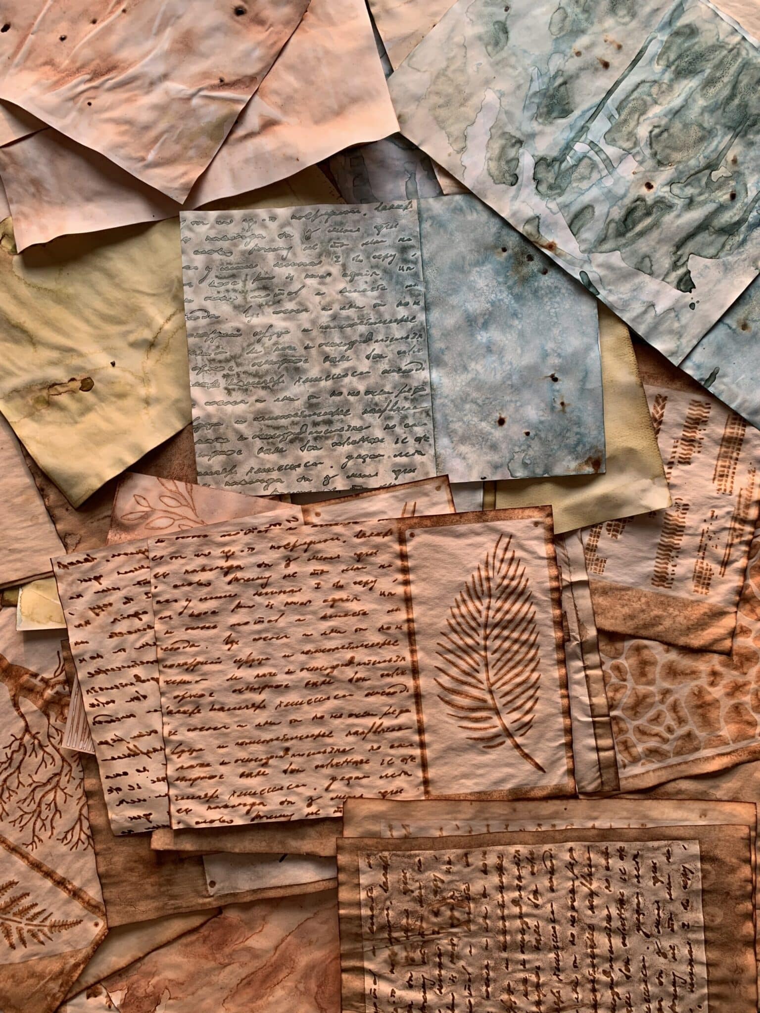 Coffee Dyeing Basics for Mixed Media: 3 Simple Techniques - Debasree ...