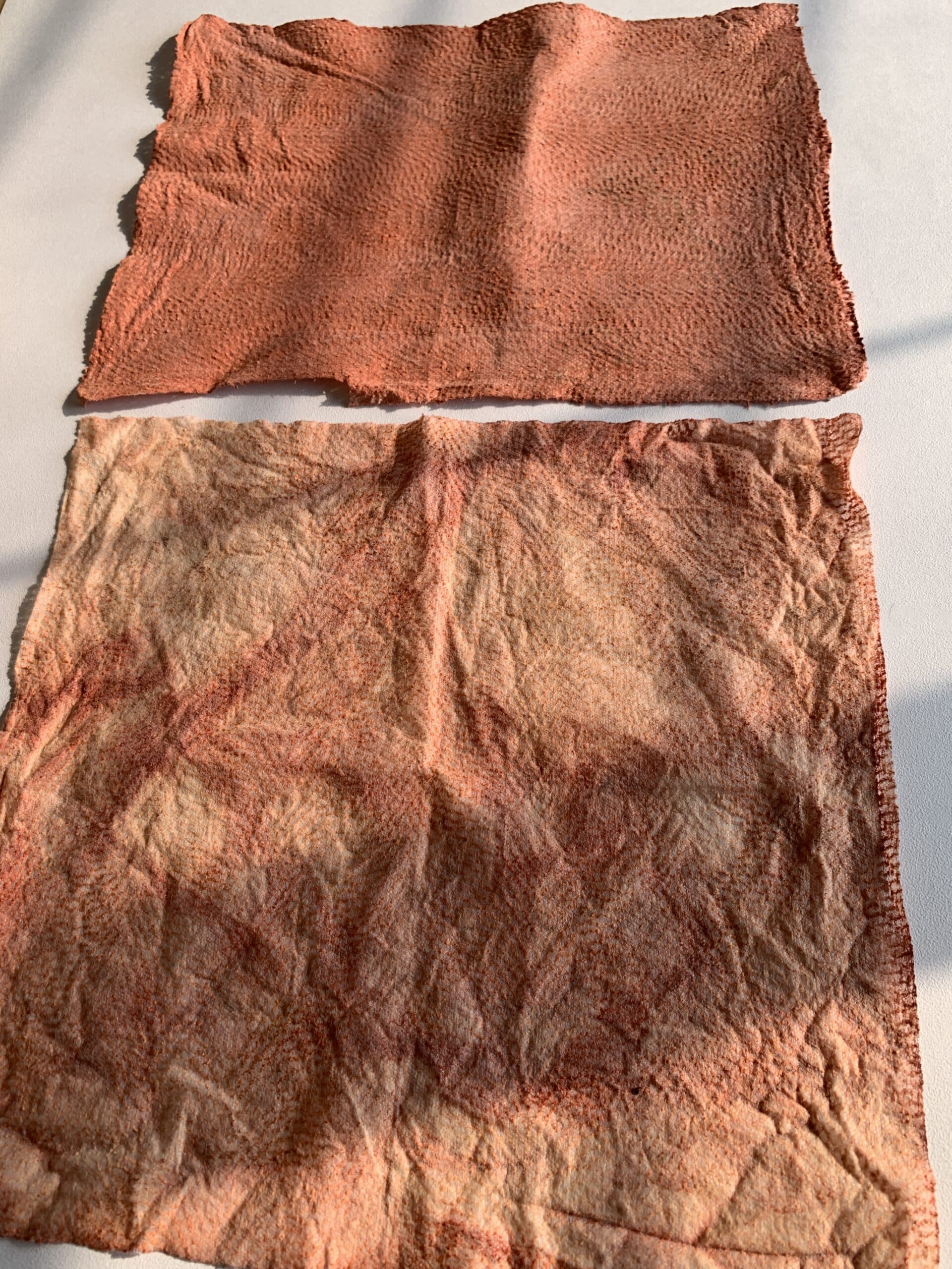 Creating Fabric scraps for mixed media collages - Debasree Dey Art