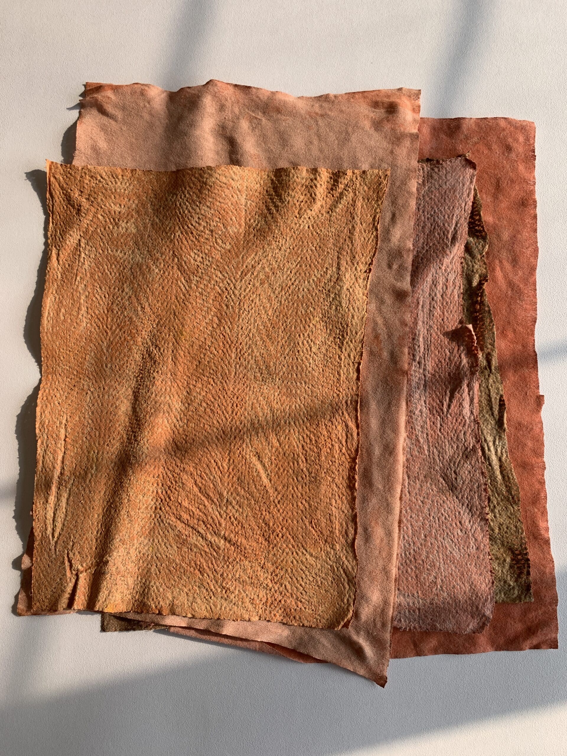 Creating Fabric scraps for mixed media collages - Debasree Dey Art