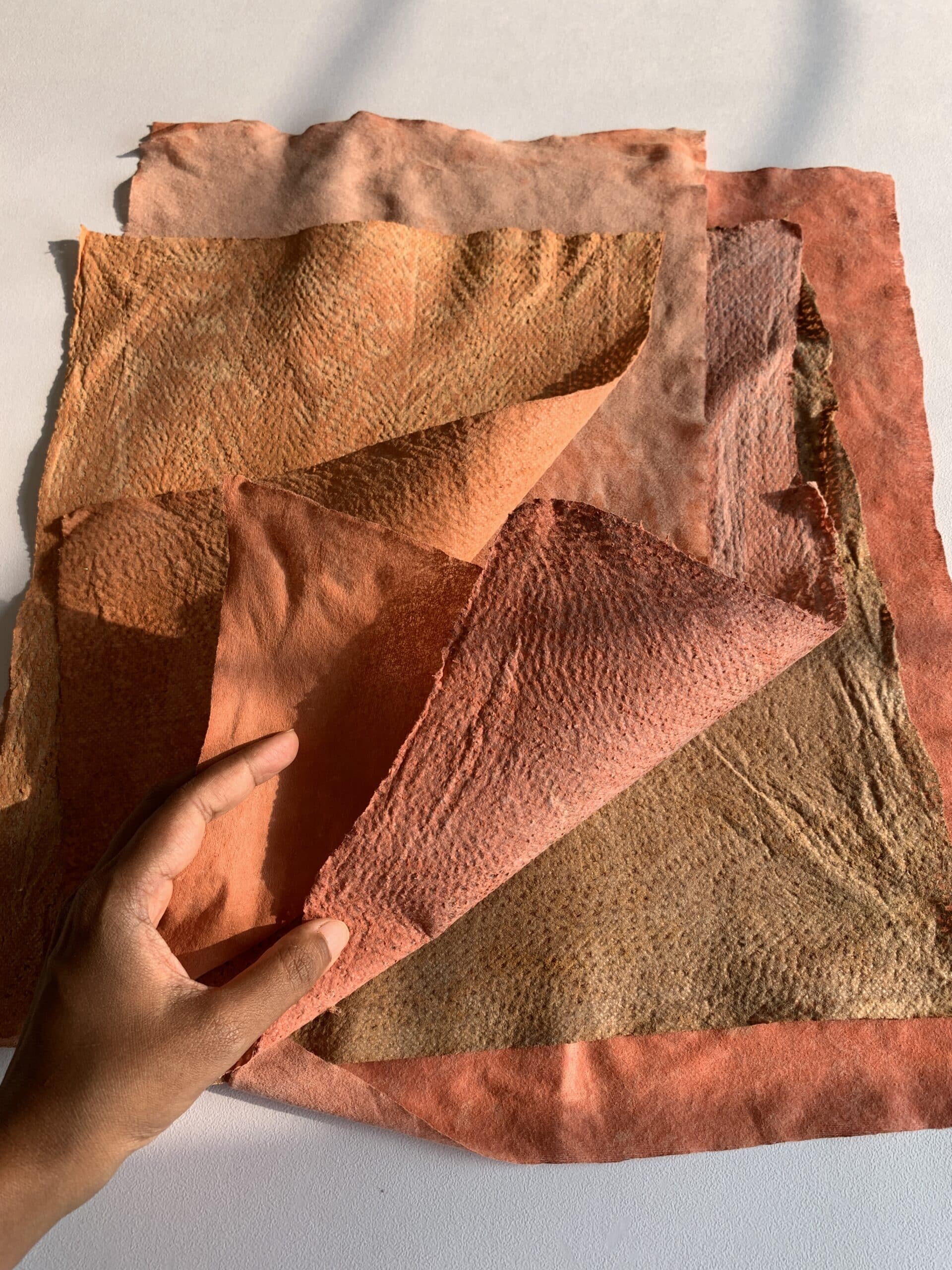 Creating Fabric scraps for mixed media collages - Debasree Dey Art