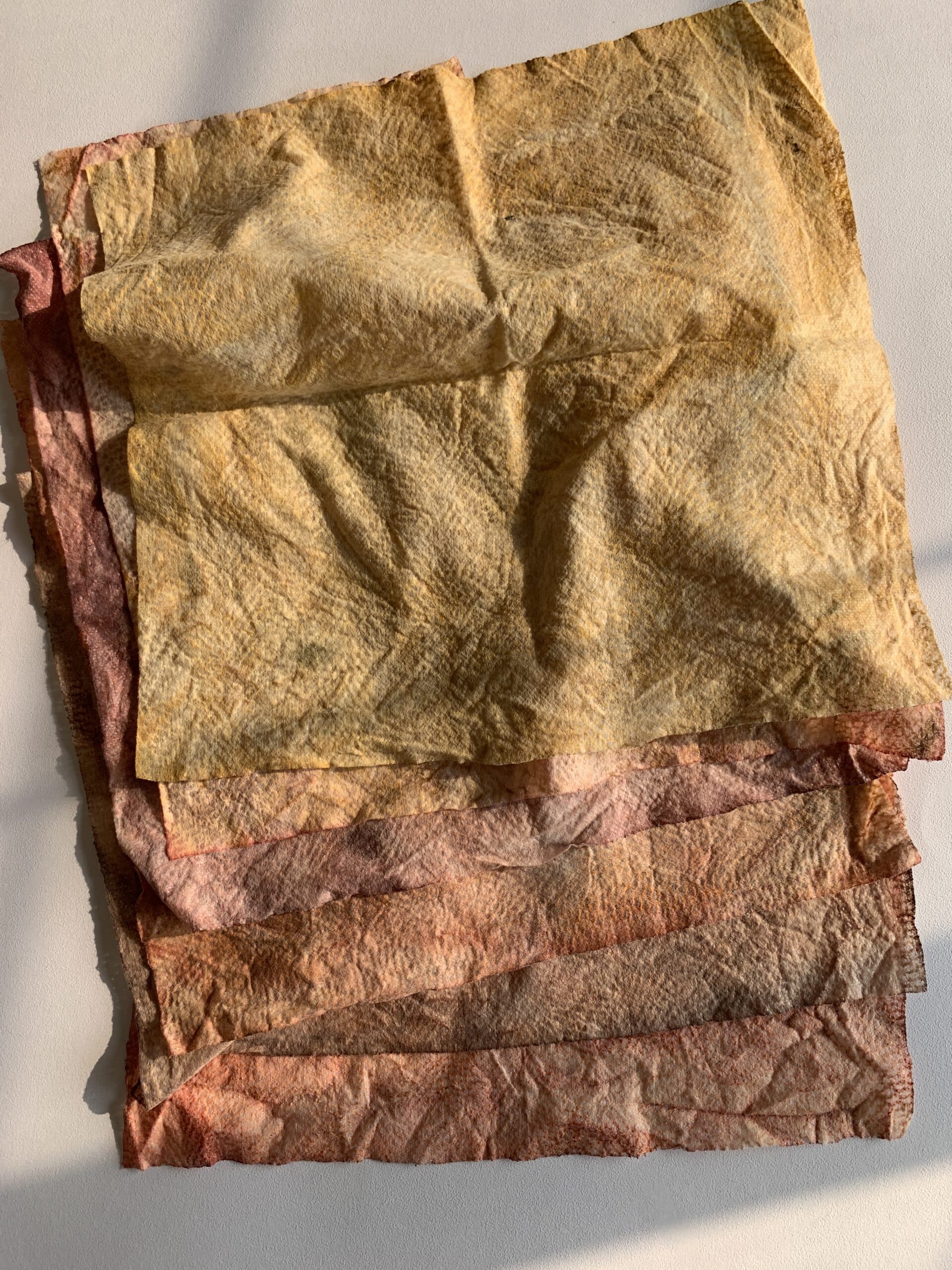 Creating Fabric scraps for mixed media collages - Debasree Dey Art