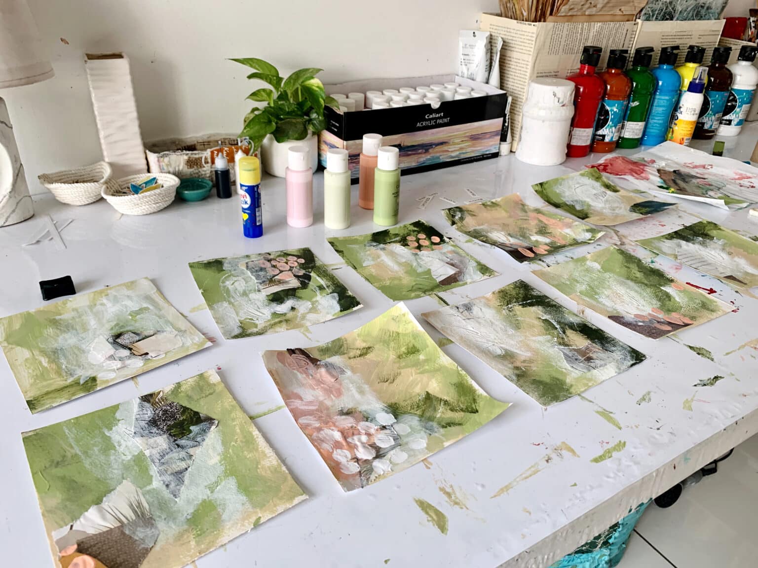 Artist date #7 - Creating connection between collages & my emotions ...