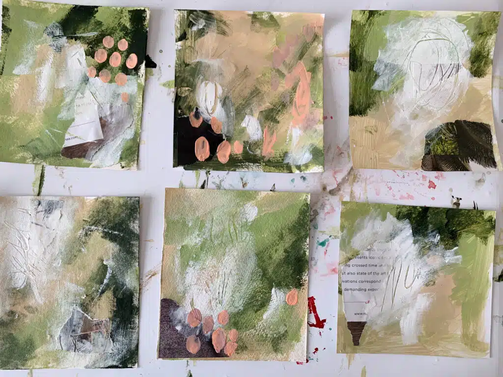 Artist date #7 - Creating connection between collages & my emotions ...