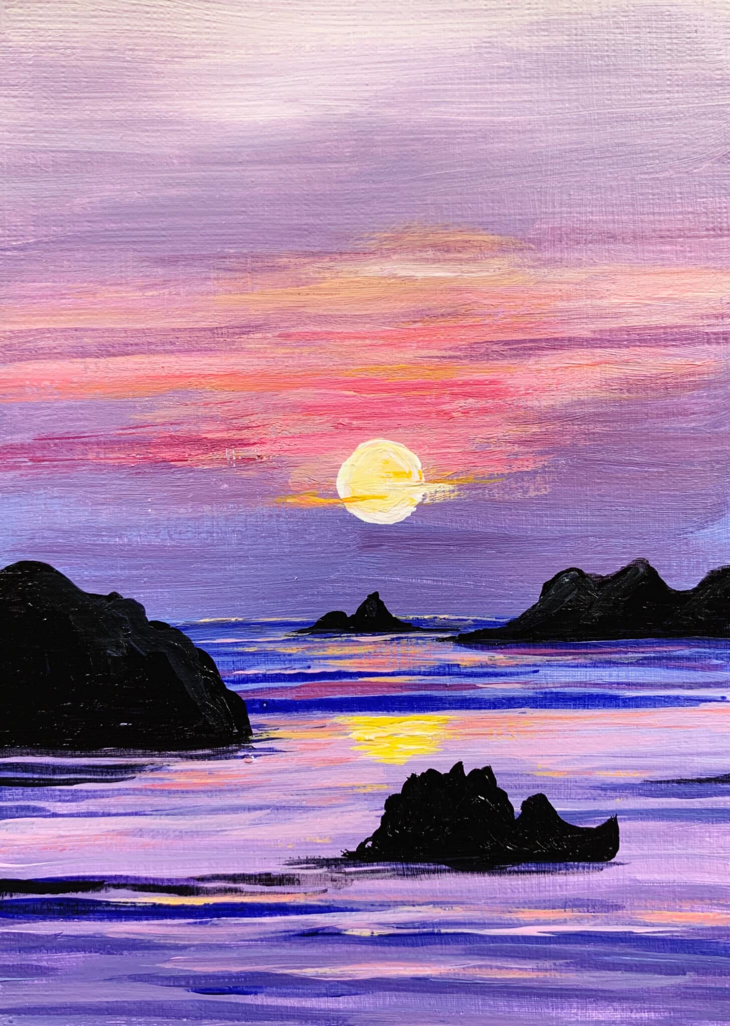 90+ Seascape painting ideas - Debasree Dey Art