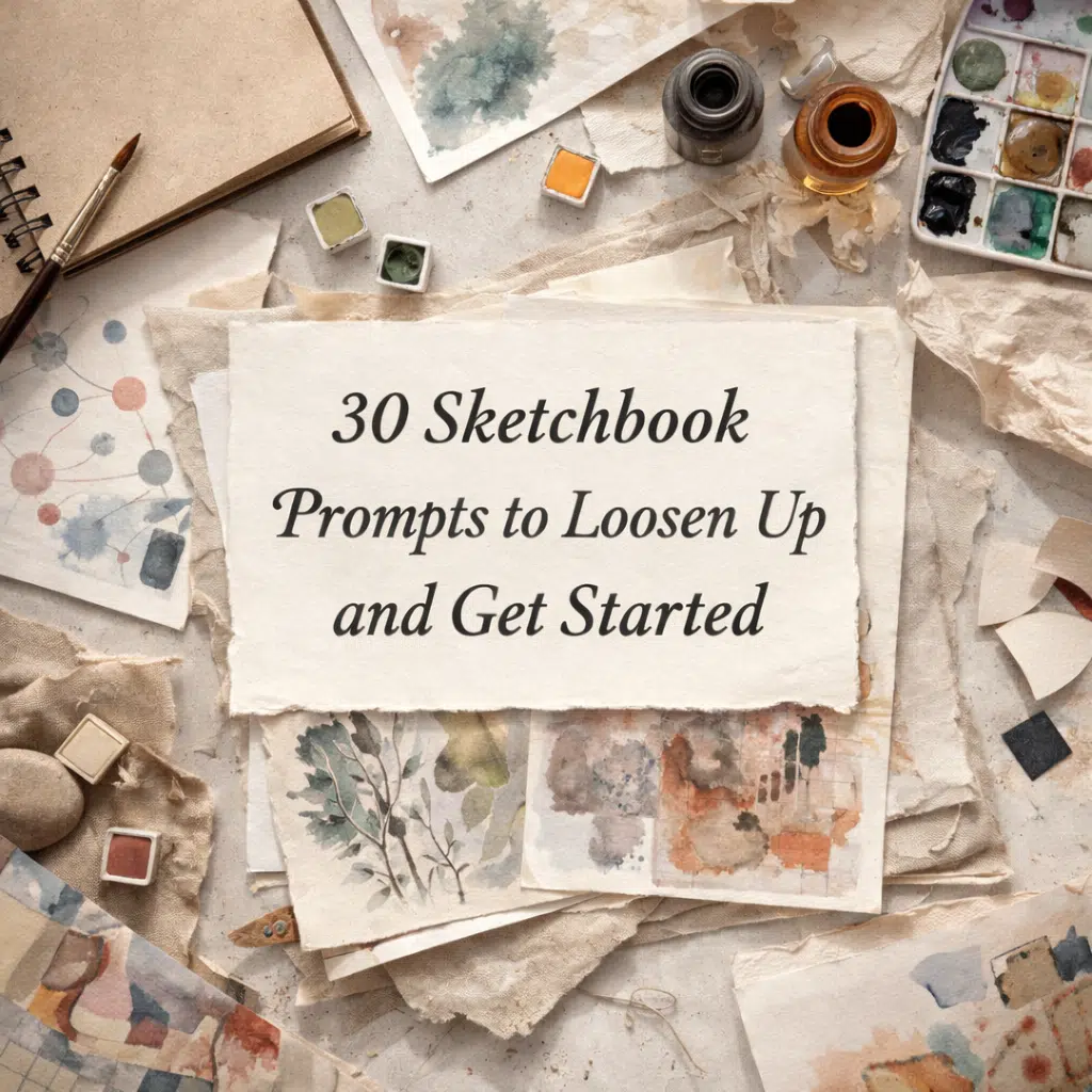 30 Sketchbook Prompts to Loosen Up and Get Started - Debasree Dey Art