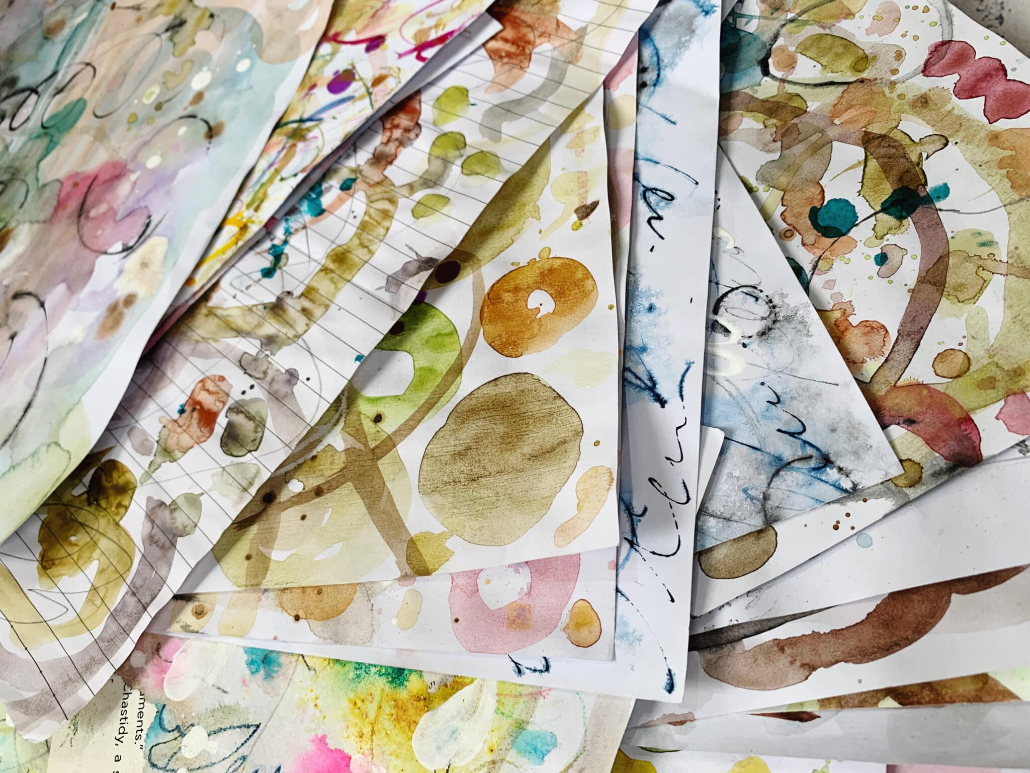 An Expressive Inky Master Sheet for Art Journaling - Debasree Dey Art