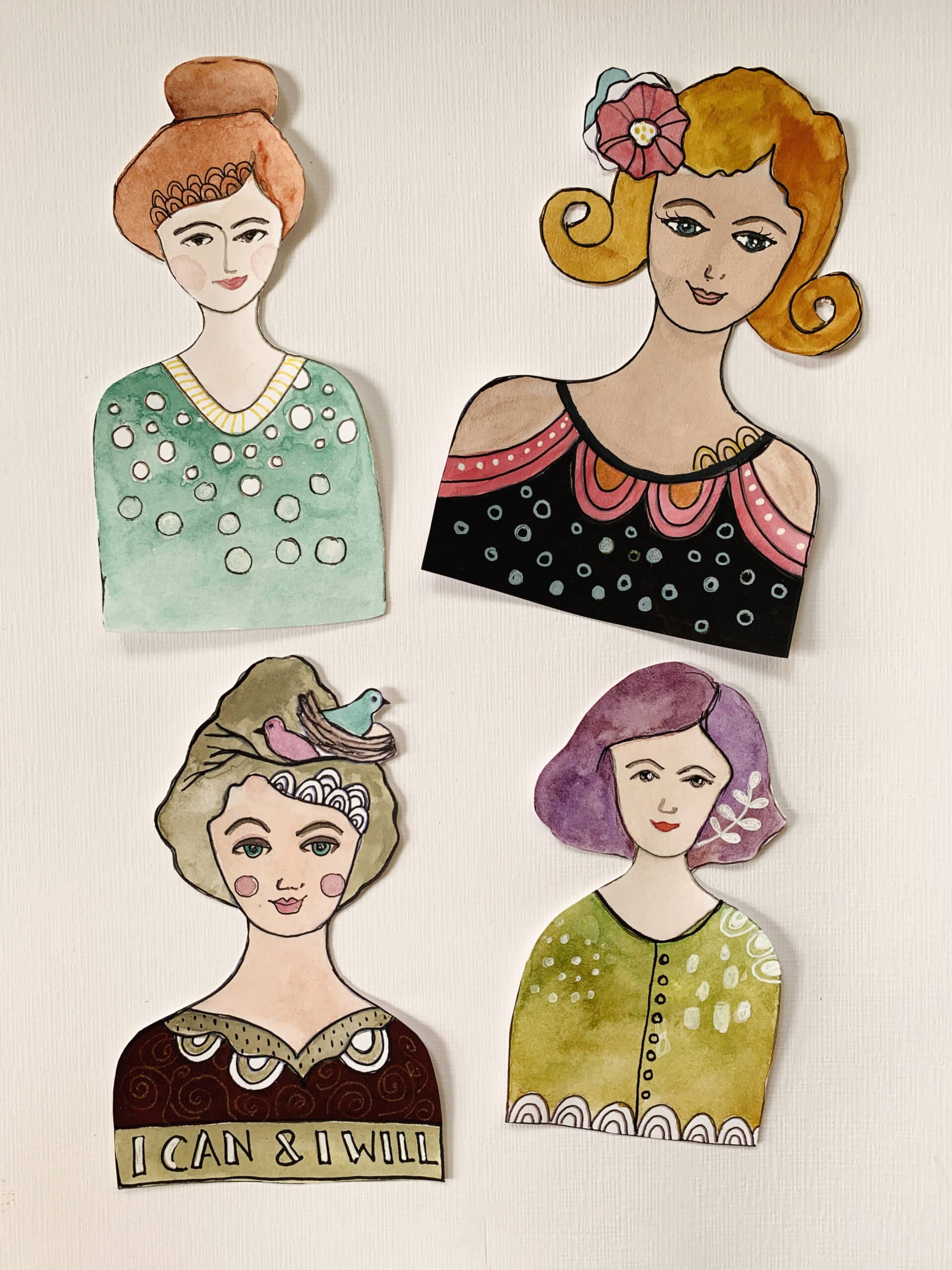 Paper Dolls Adventure - Debasree Dey Art