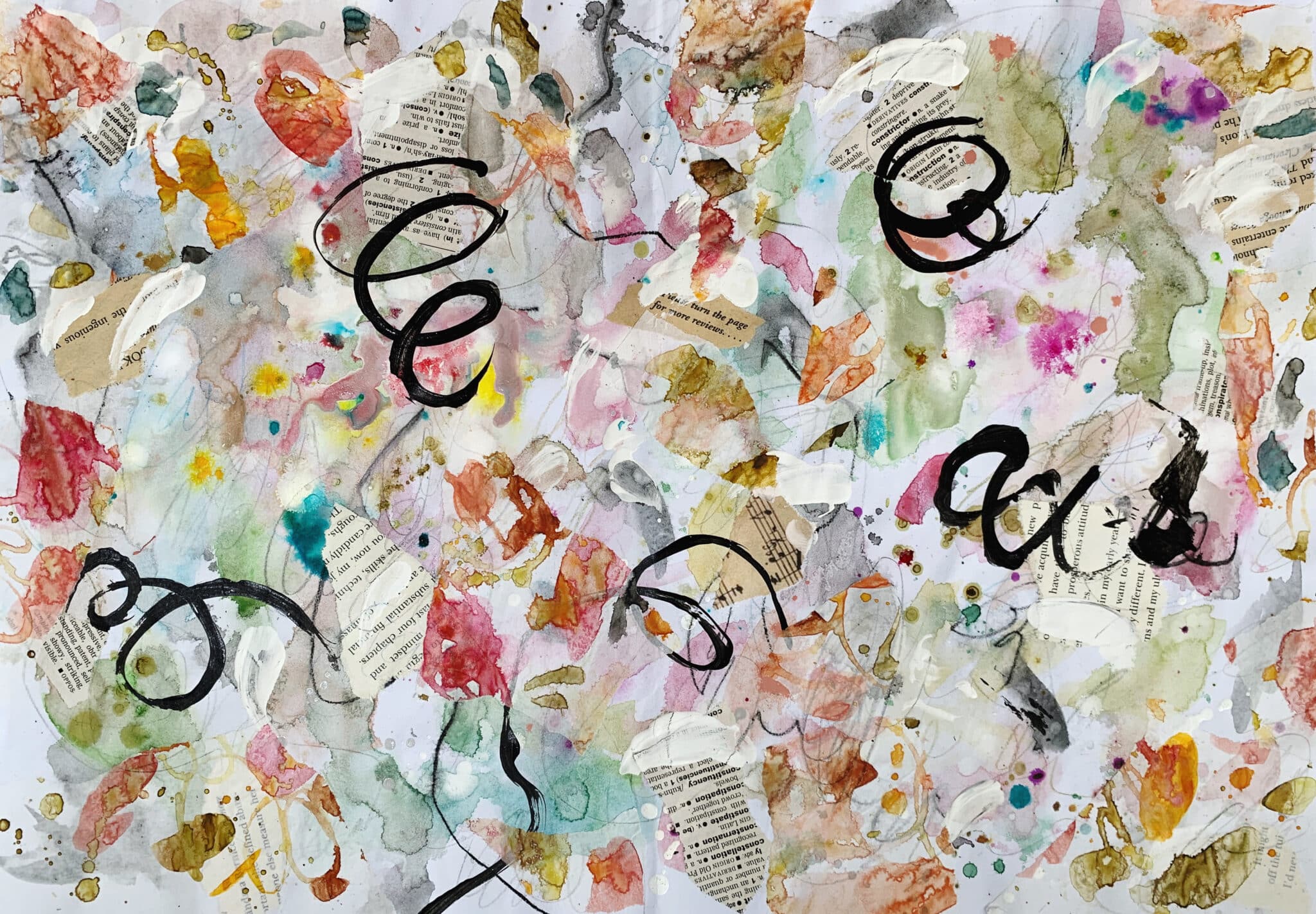 Watercolor Collage Master Sheet: A Journey of Flow, Texture, and ...