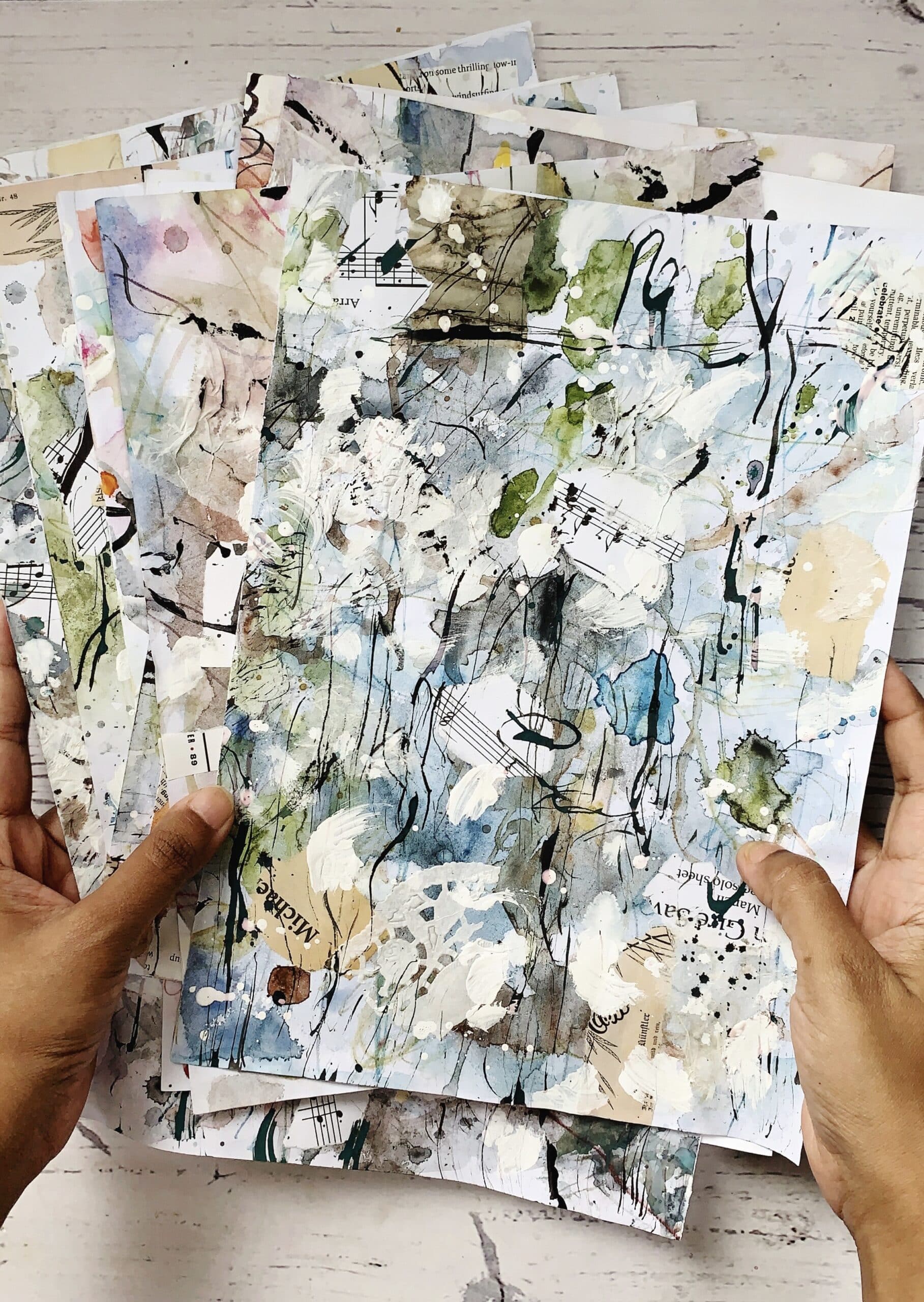 Watercolor Collage Master Sheet: A Journey of Flow, Texture, and ...