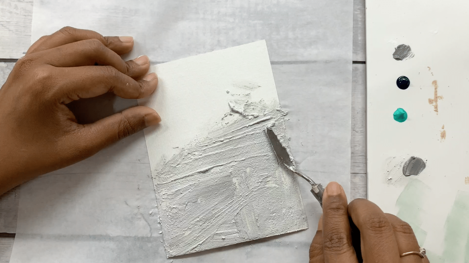 Easy texture seascape painting - Debasree Dey Art