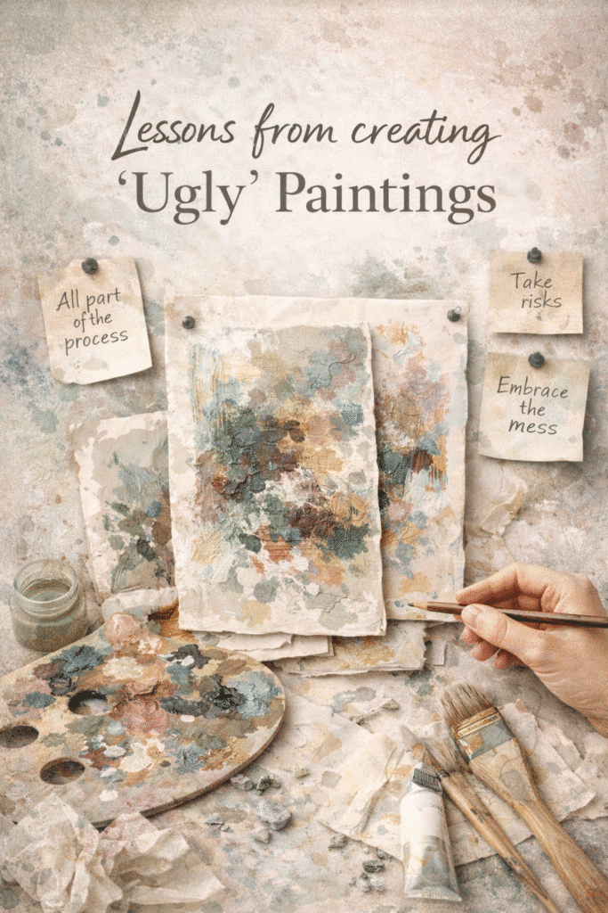 Lessons from creating 'Ugly' Paintings - Debasree Dey Art