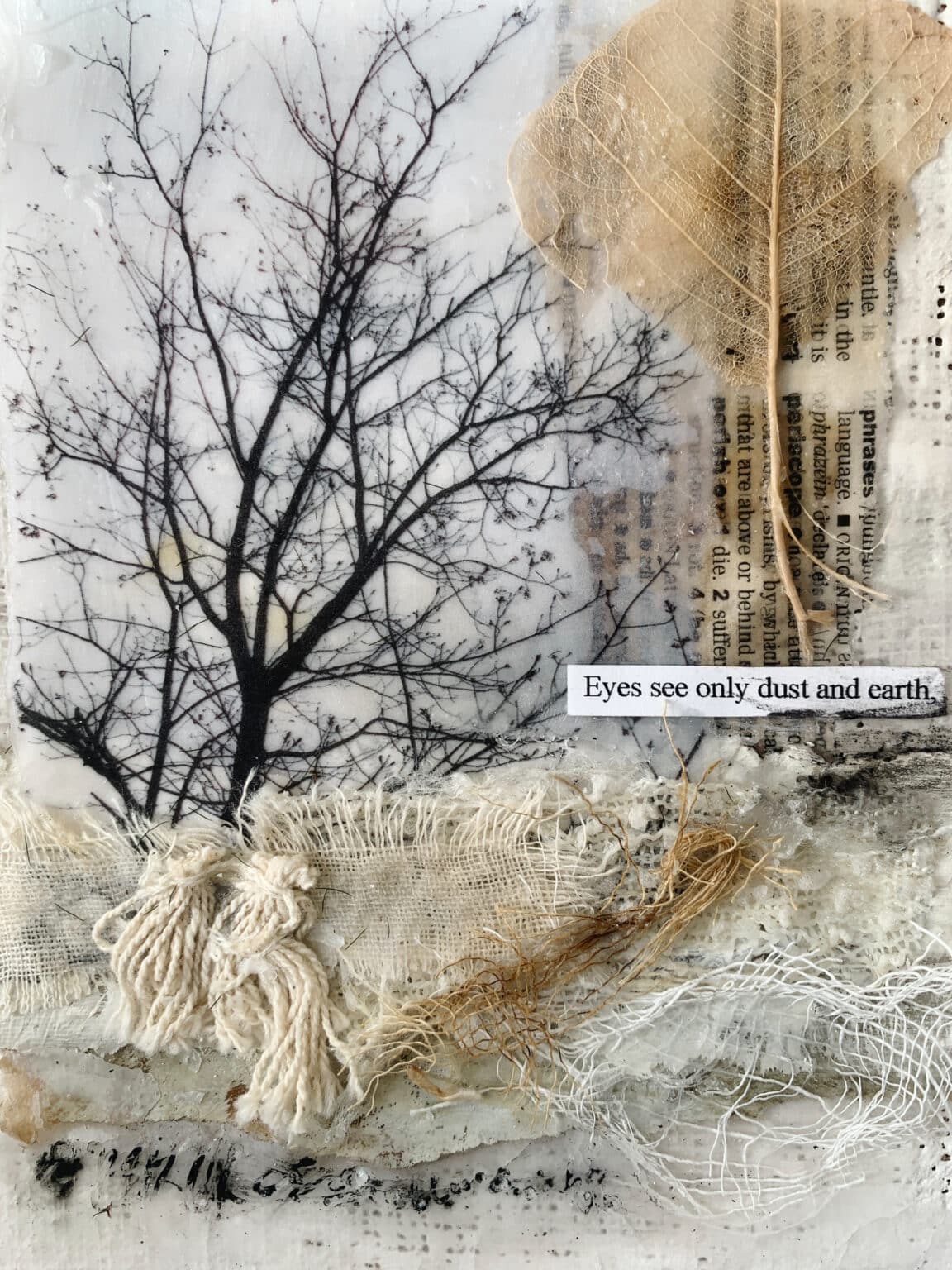 Creating Tactile Collage Artworks - Debasree Dey Art
