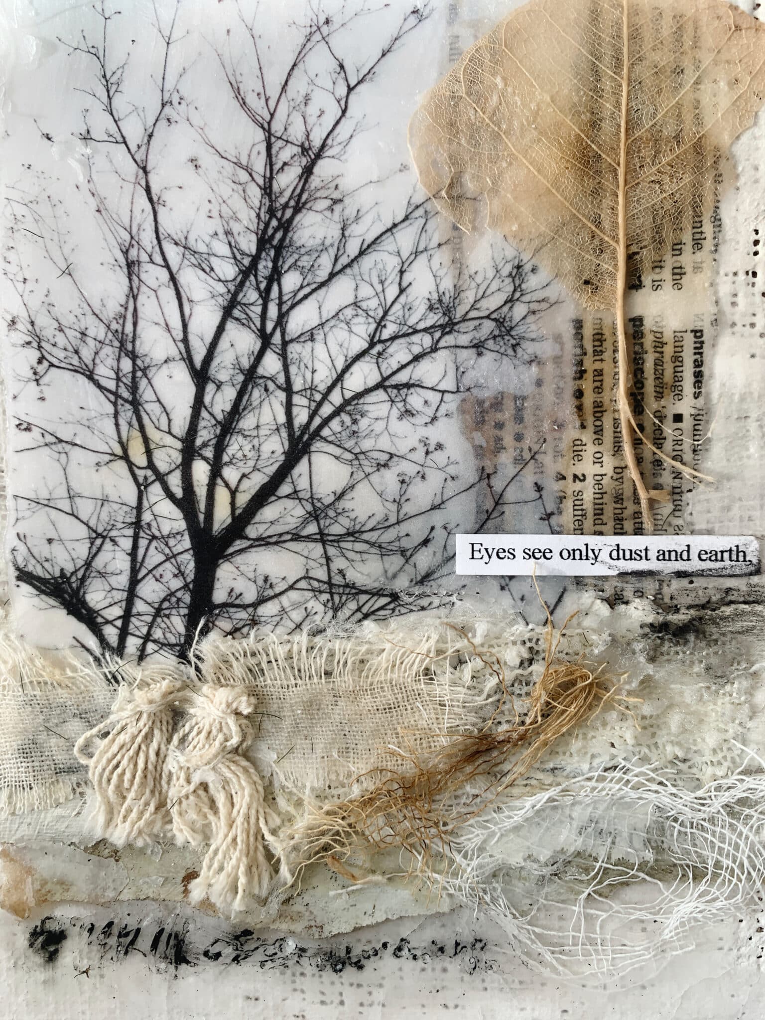 Creating Tactile Collage Artworks - Debasree Dey Art