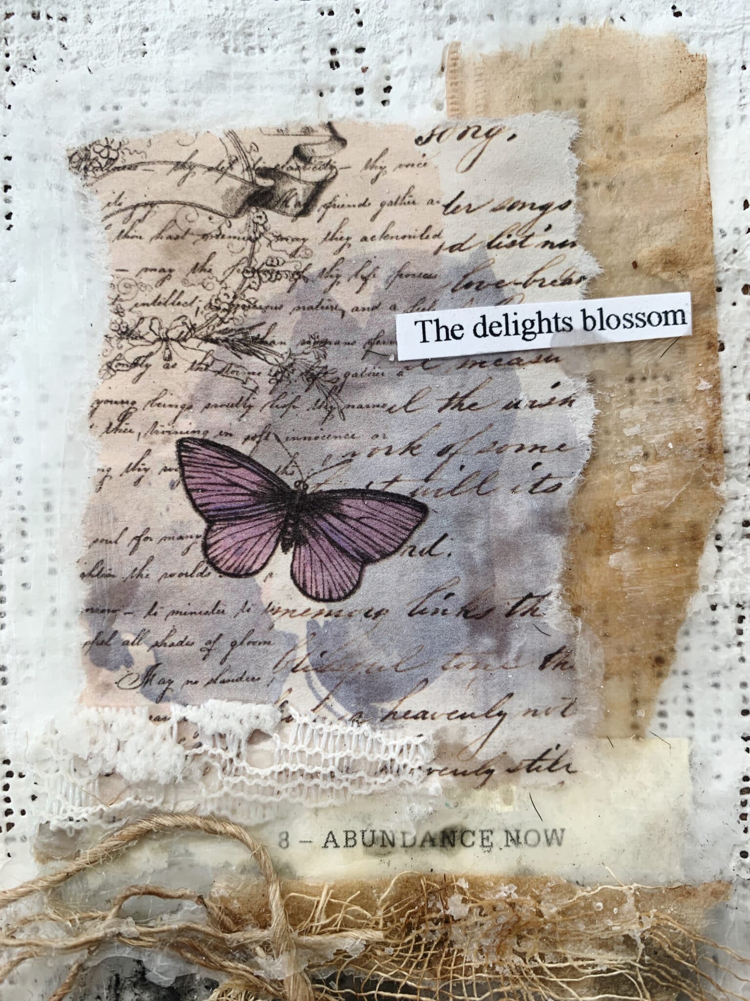 Creating Tactile Collage Artworks - Debasree Dey Art