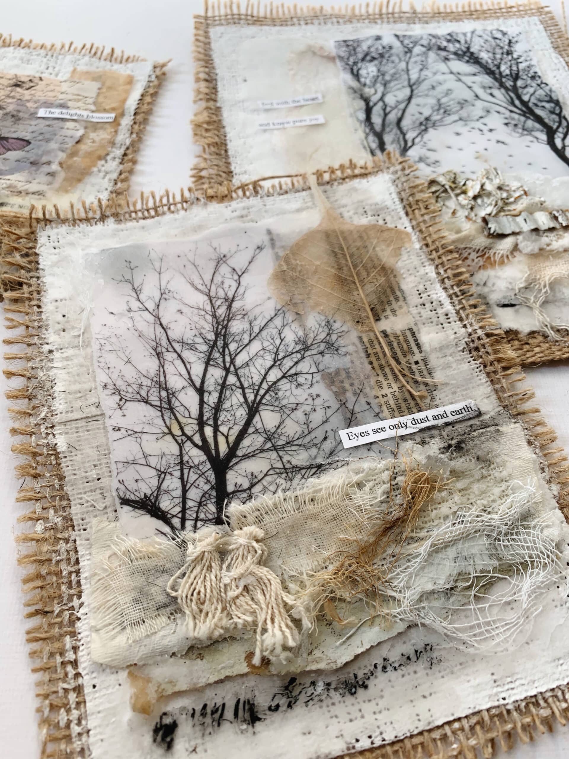 Creating Tactile Collage Artworks - Debasree Dey Art