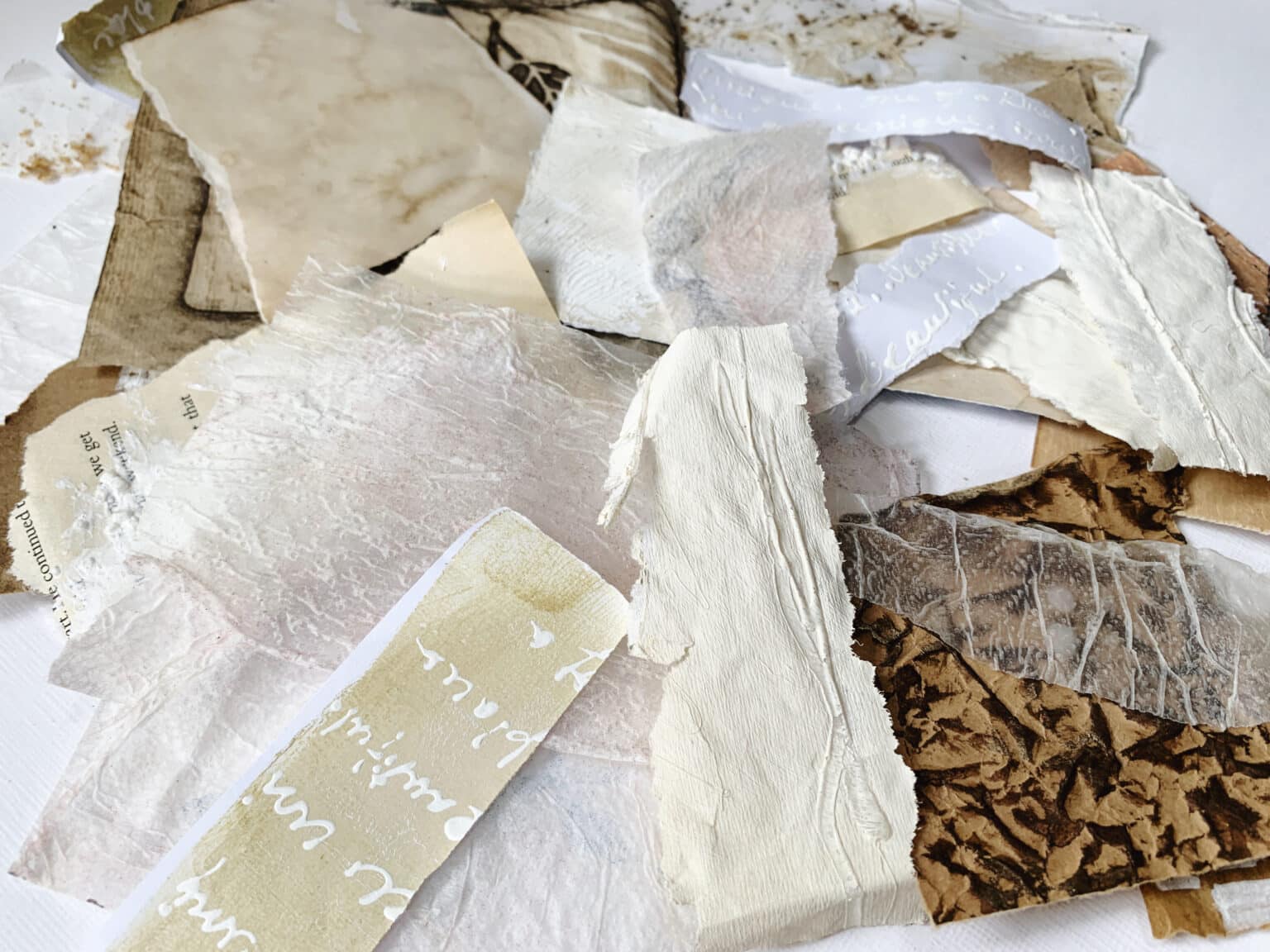 Creating Tactile Collage Artworks - Debasree Dey Art