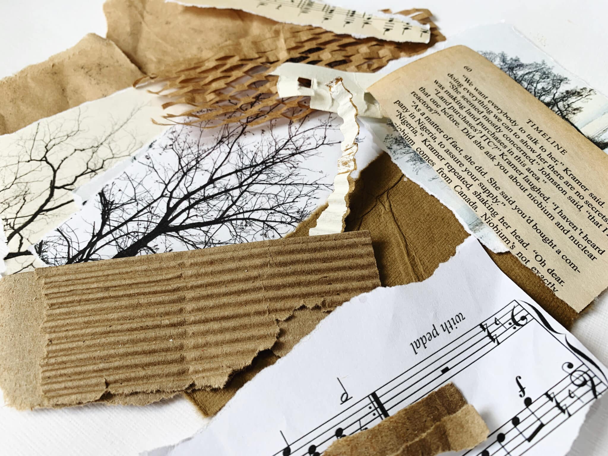 Creating Tactile Collage Artworks - Debasree Dey Art