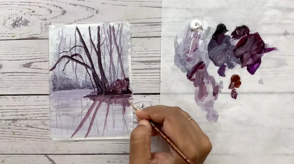 Easy Fall Landscape Reflection: A Step-by-Step Fall Painting Tutorial ...