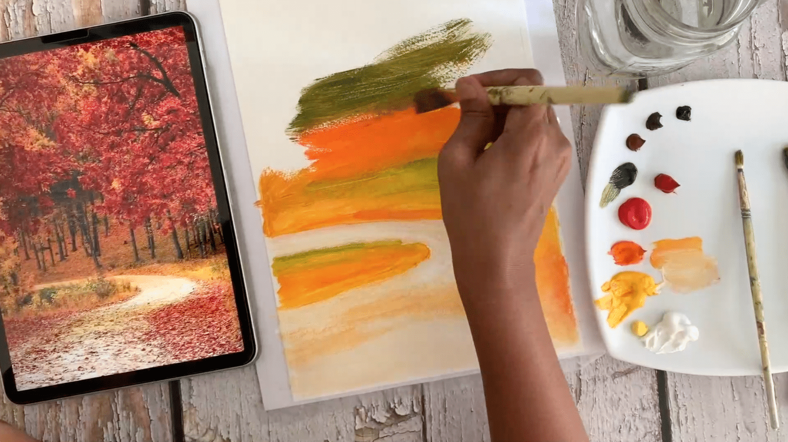 Easy Autumn Road: A Step-by-Step Fall Painting Tutorial for Beginners - Debasree Dey Art