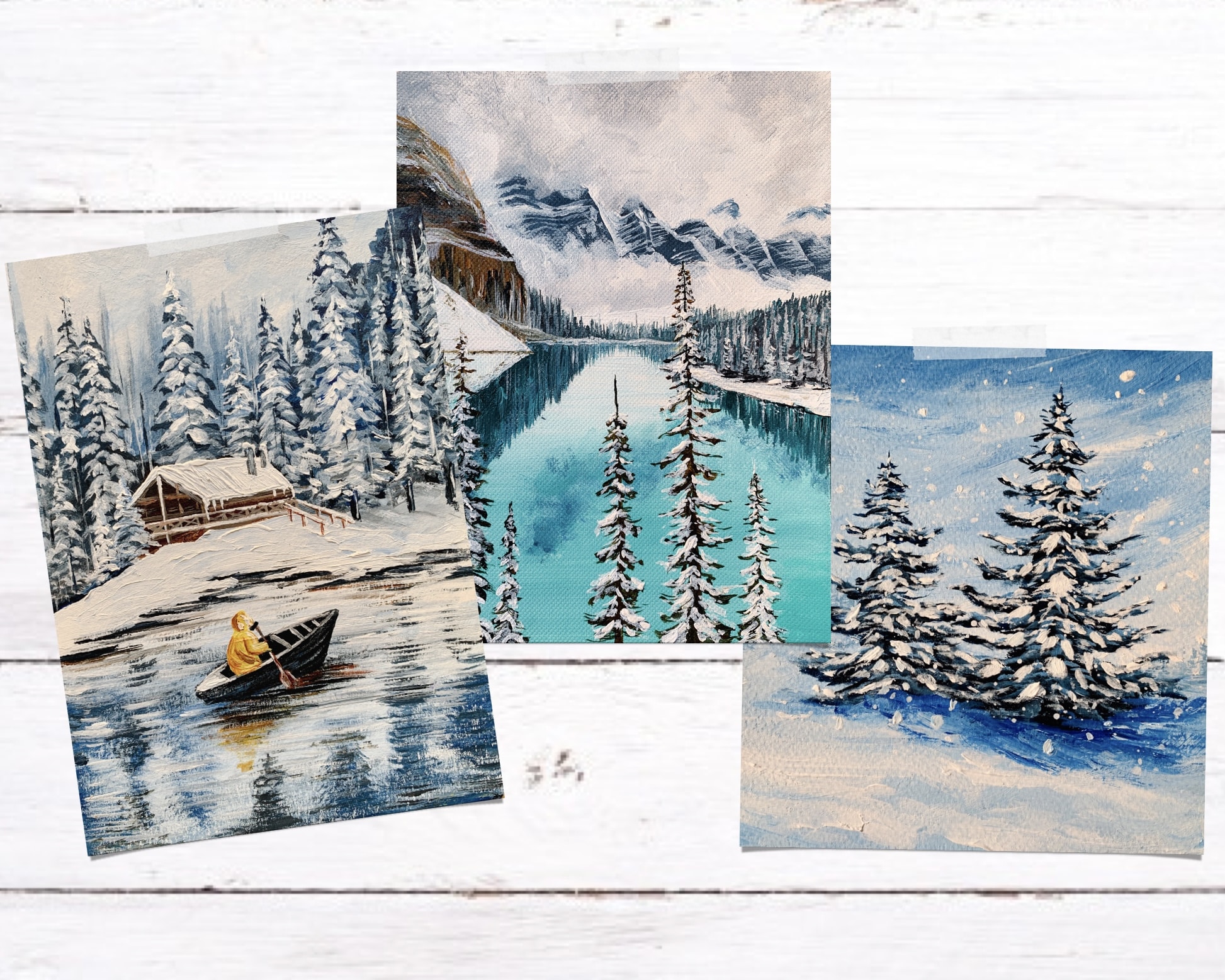 Snowy Pines Masterclass - Debasree Dey Art