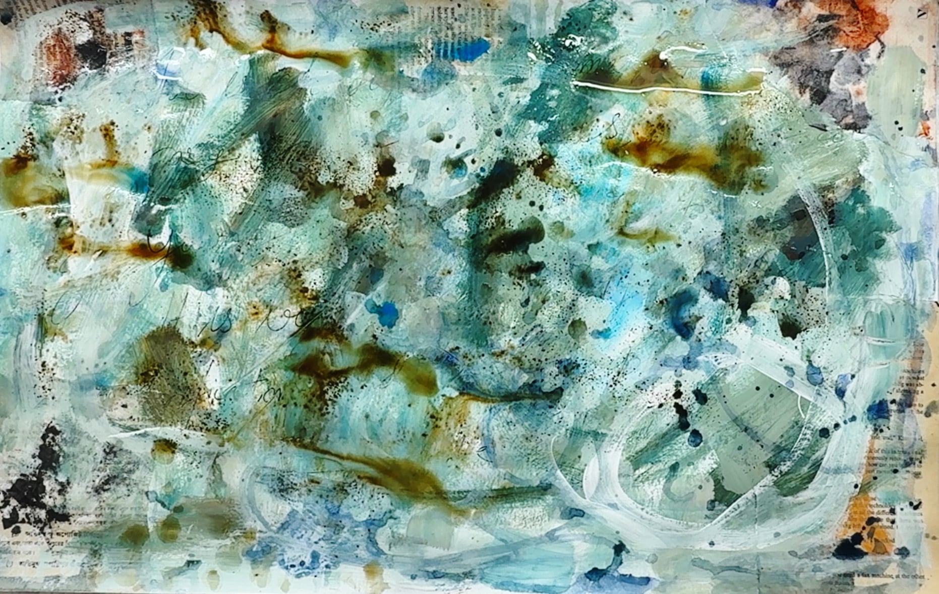 Mini Abstract Paintings - A Layered Mixed-Media Art Journey - Debasree ...