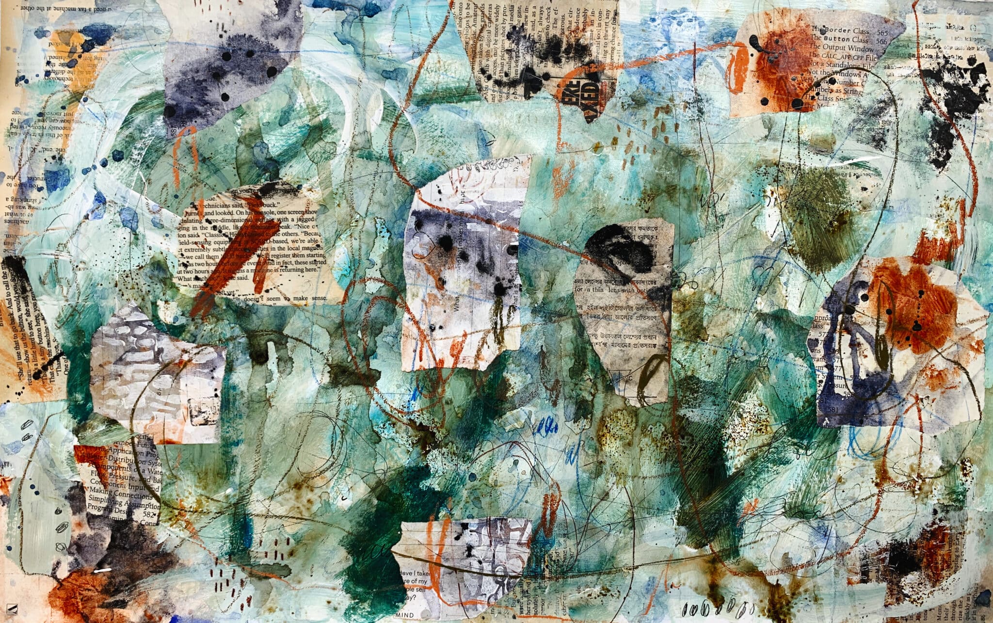 Mini Abstract Paintings - A Layered Mixed-Media Art Journey - Debasree ...