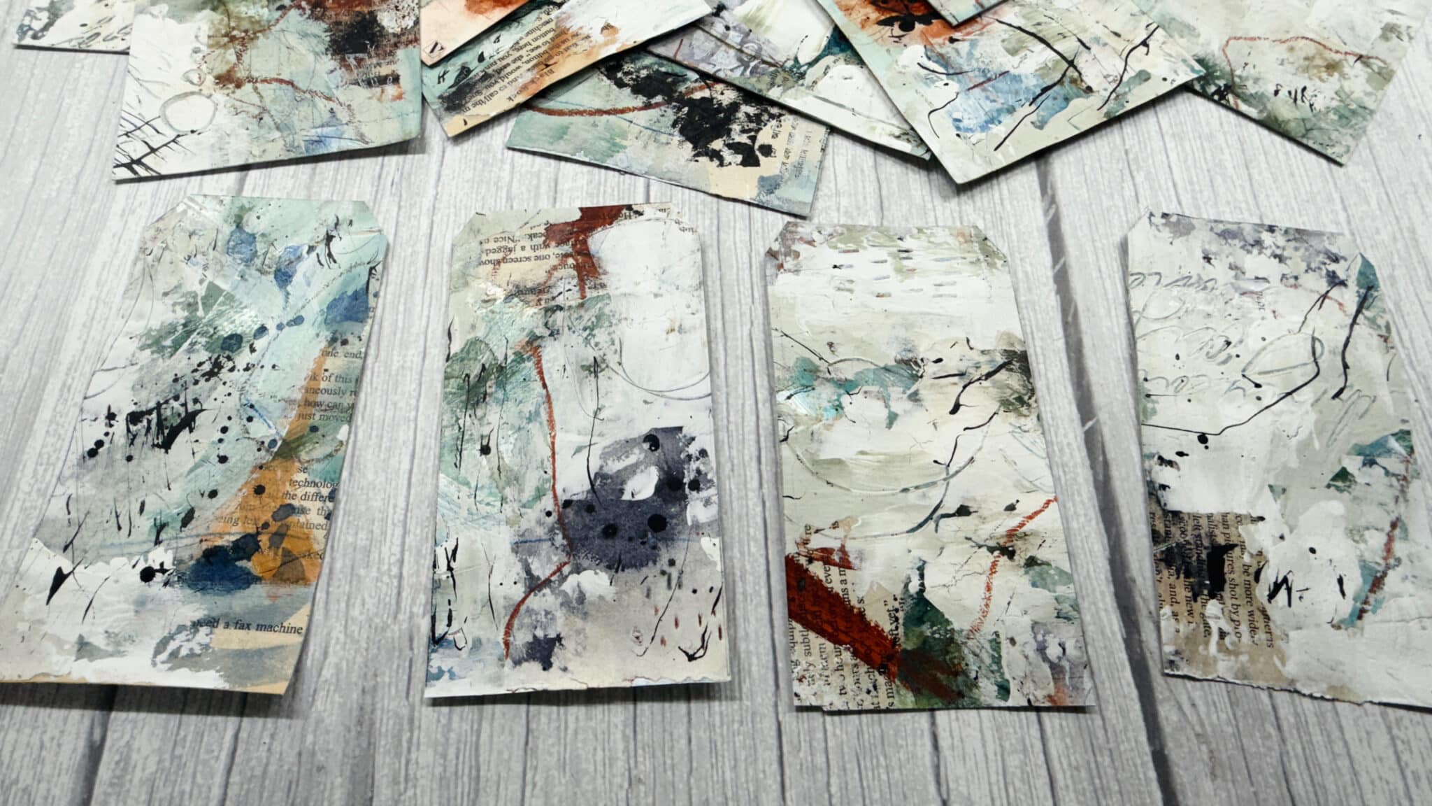 Mini Abstract Paintings - A Layered Mixed-Media Art Journey - Debasree ...