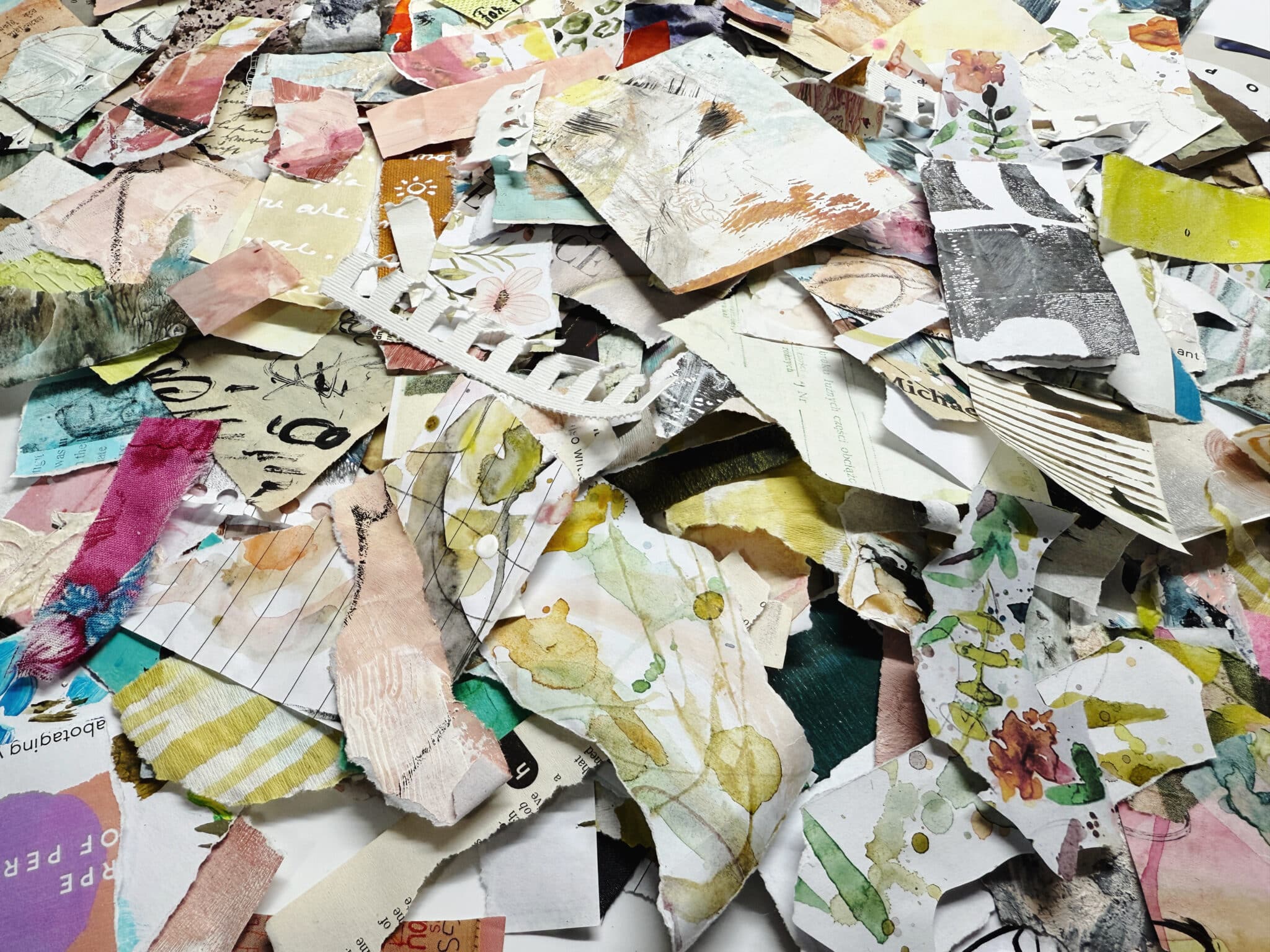 How to Create Beautiful Collage Clusters from Scrap Papers - Debasree ...