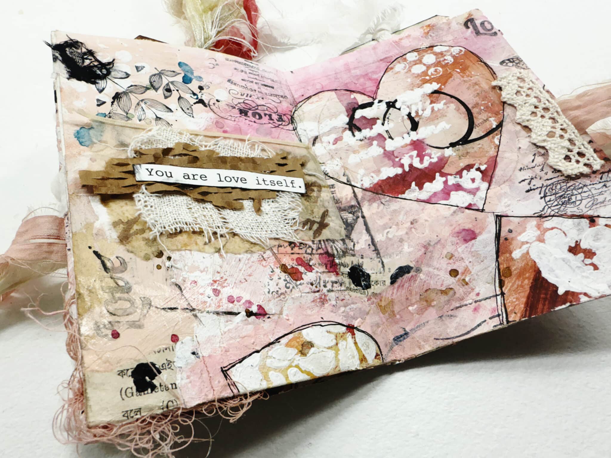 Love Book: A Mixed Media Zine Journal - Debasree Dey Art