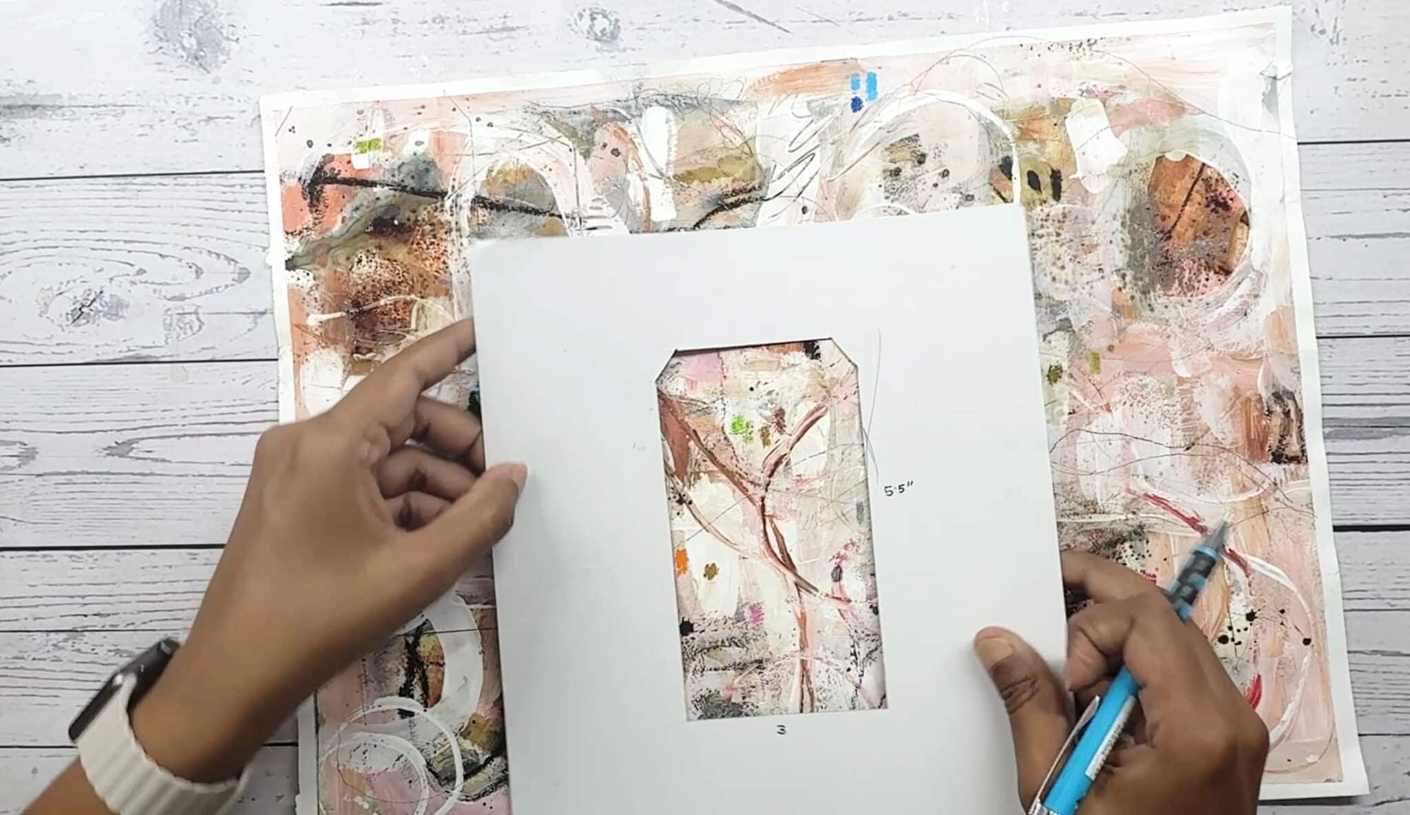 Abstract Mark Making Play & Tags for Gifting - Debasree Dey Art