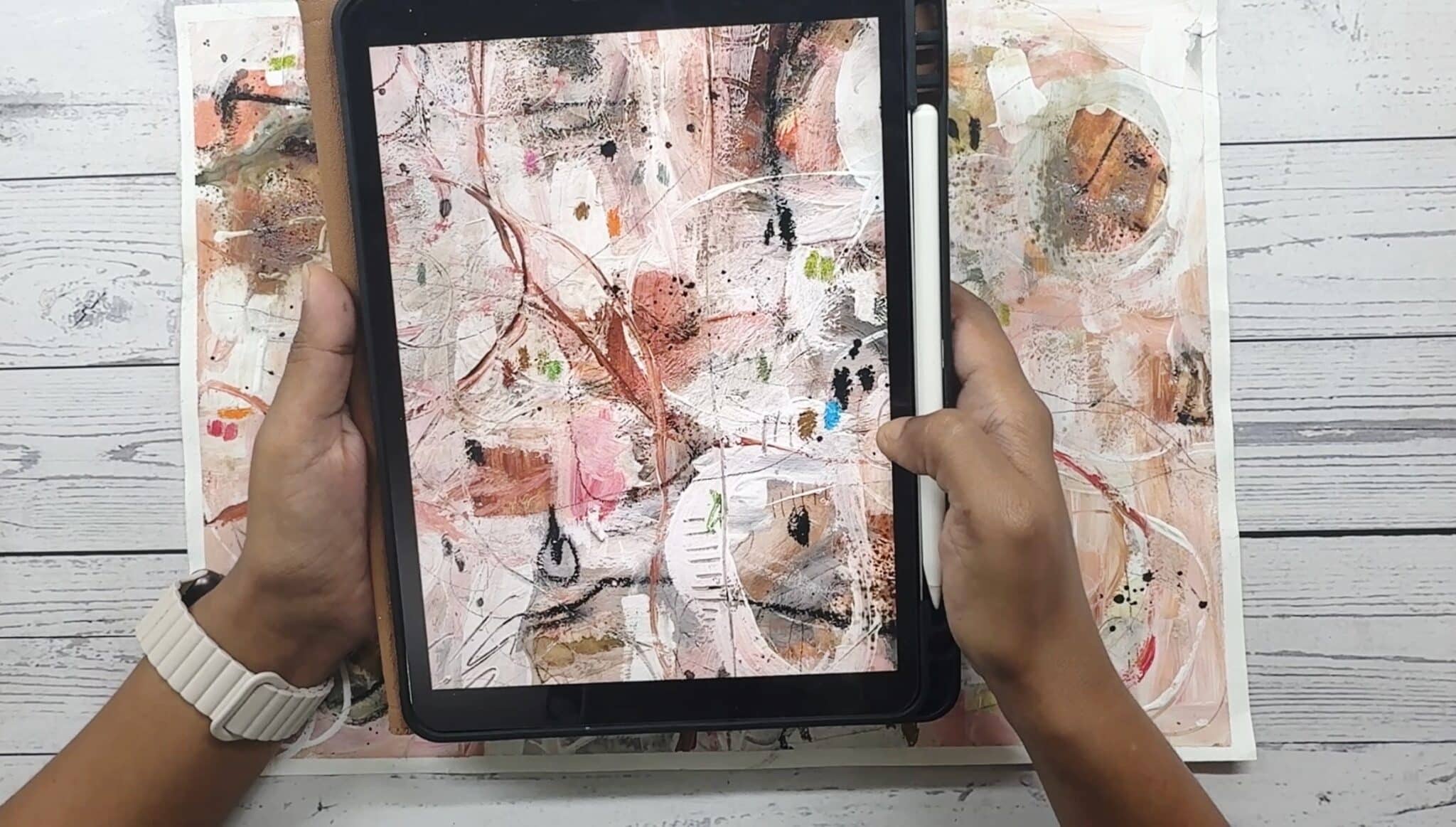 Abstract Mark Making Play & Tags for Gifting - Debasree Dey Art