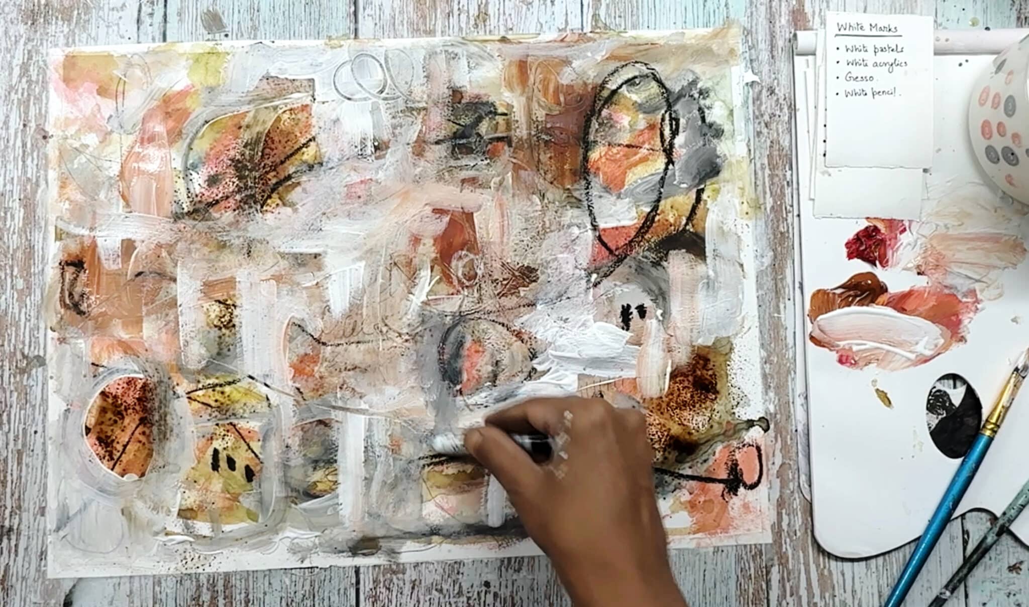 Abstract Mark Making Play & Tags for Gifting - Debasree Dey Art