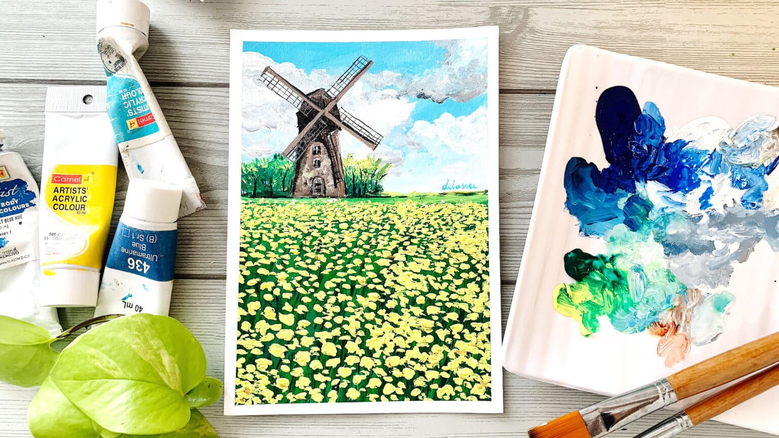 6 Easy Steps to Create a Stunning Acrylic Landscape Painting (Beginner ...