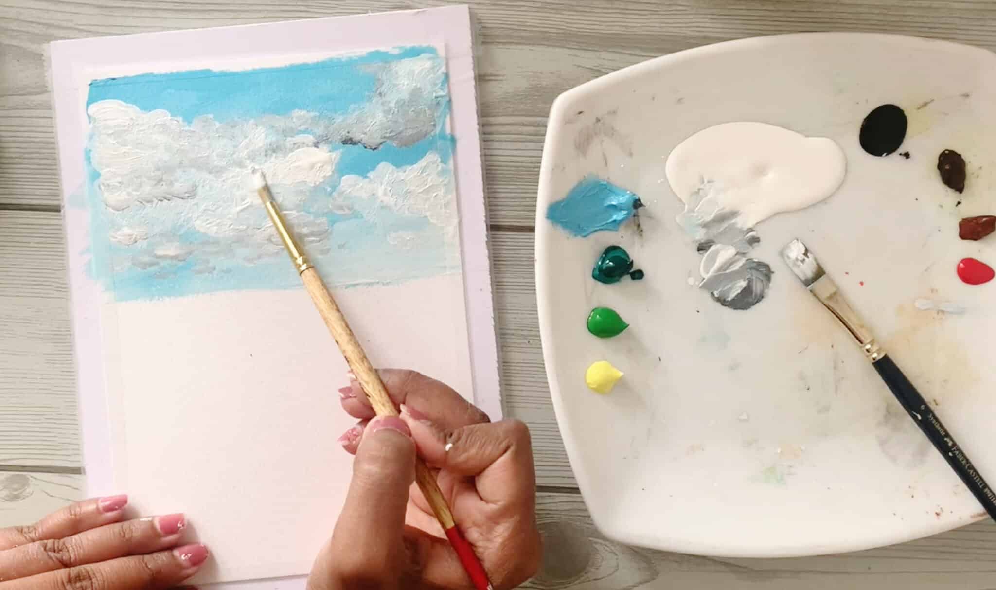 6 Easy Steps to Create a Stunning Acrylic Landscape Painting (Beginner ...