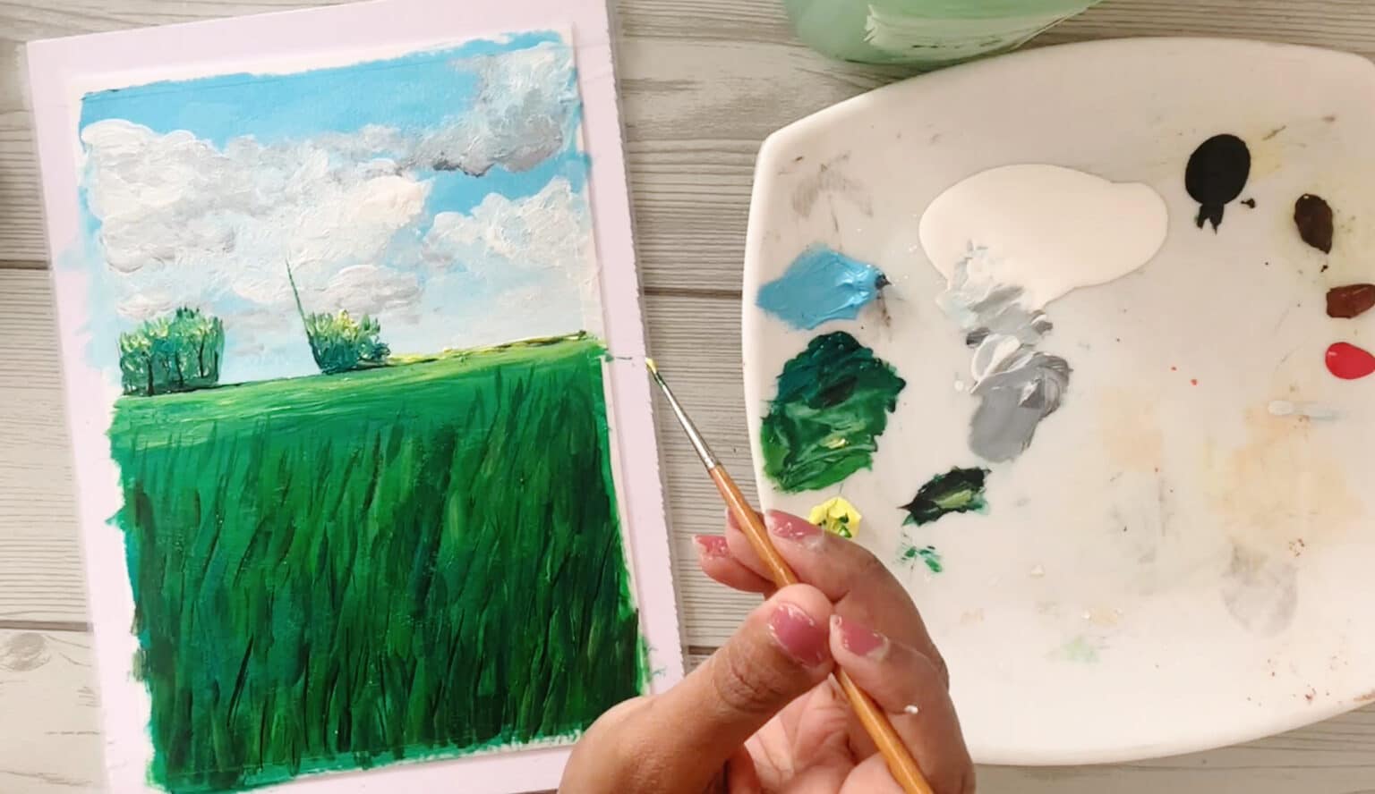 6 Easy Steps to Create a Stunning Acrylic Landscape Painting (Beginner ...